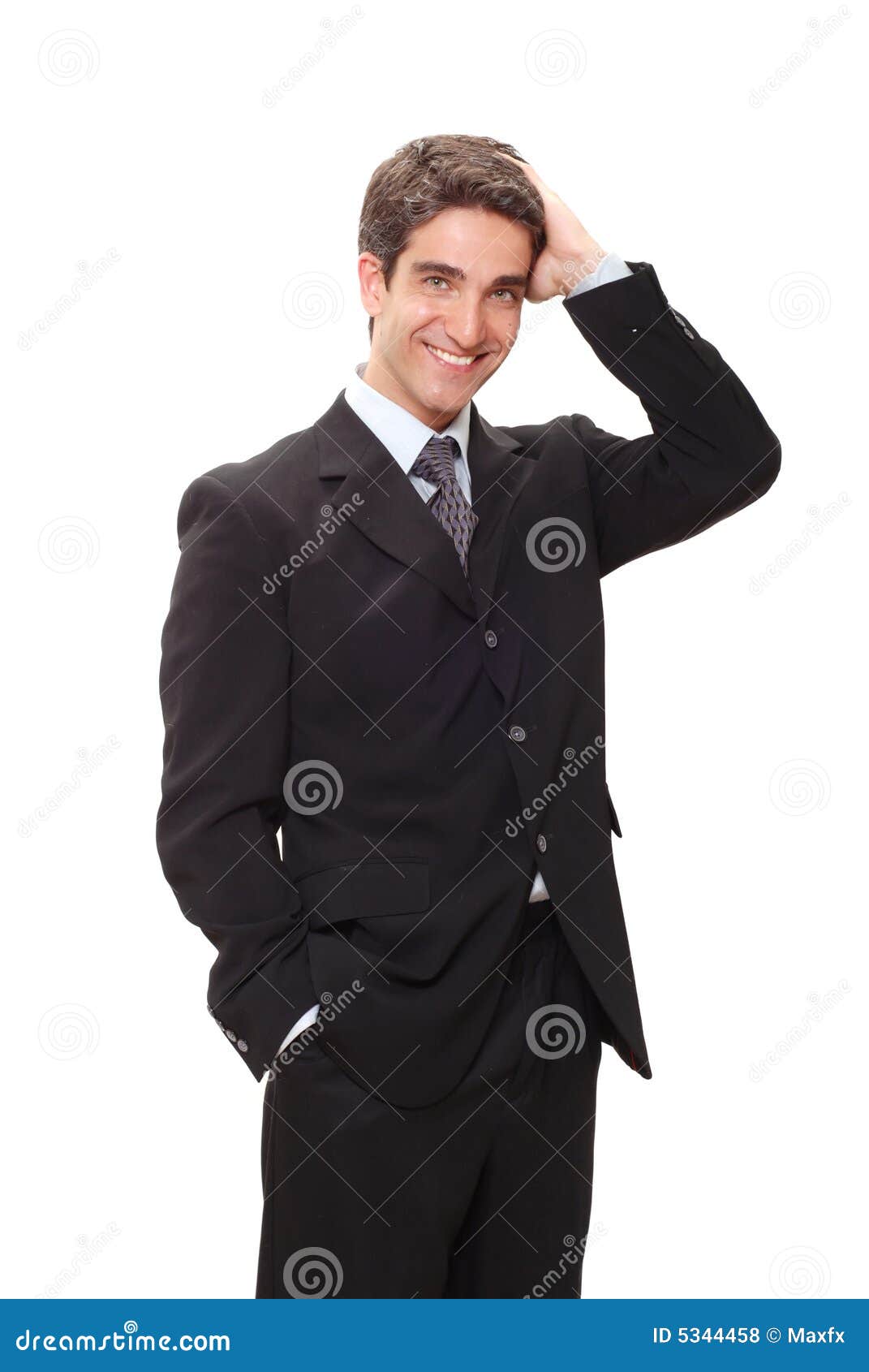 Successful businessman stock photo. Image of smile, white - 5344458