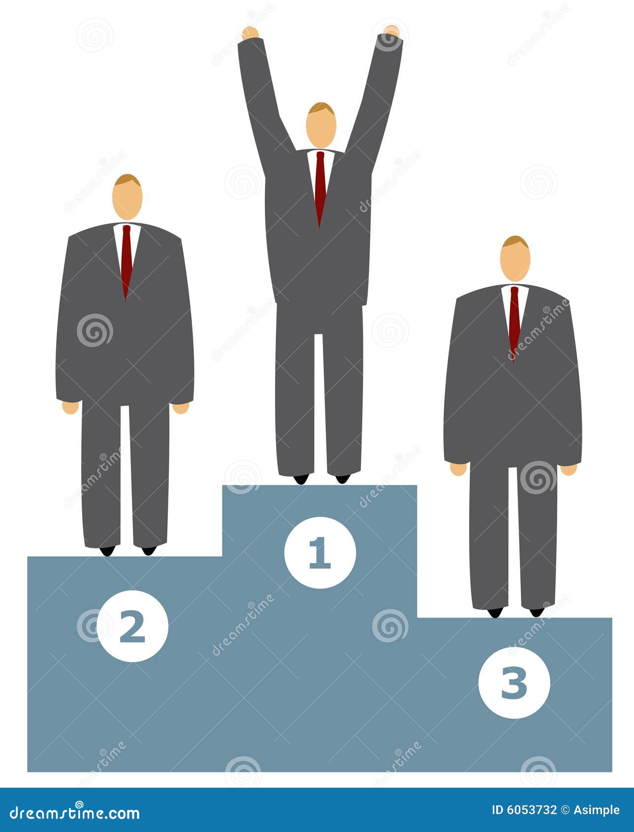 Successful businessman stock illustration. Illustration of wining - 6053732