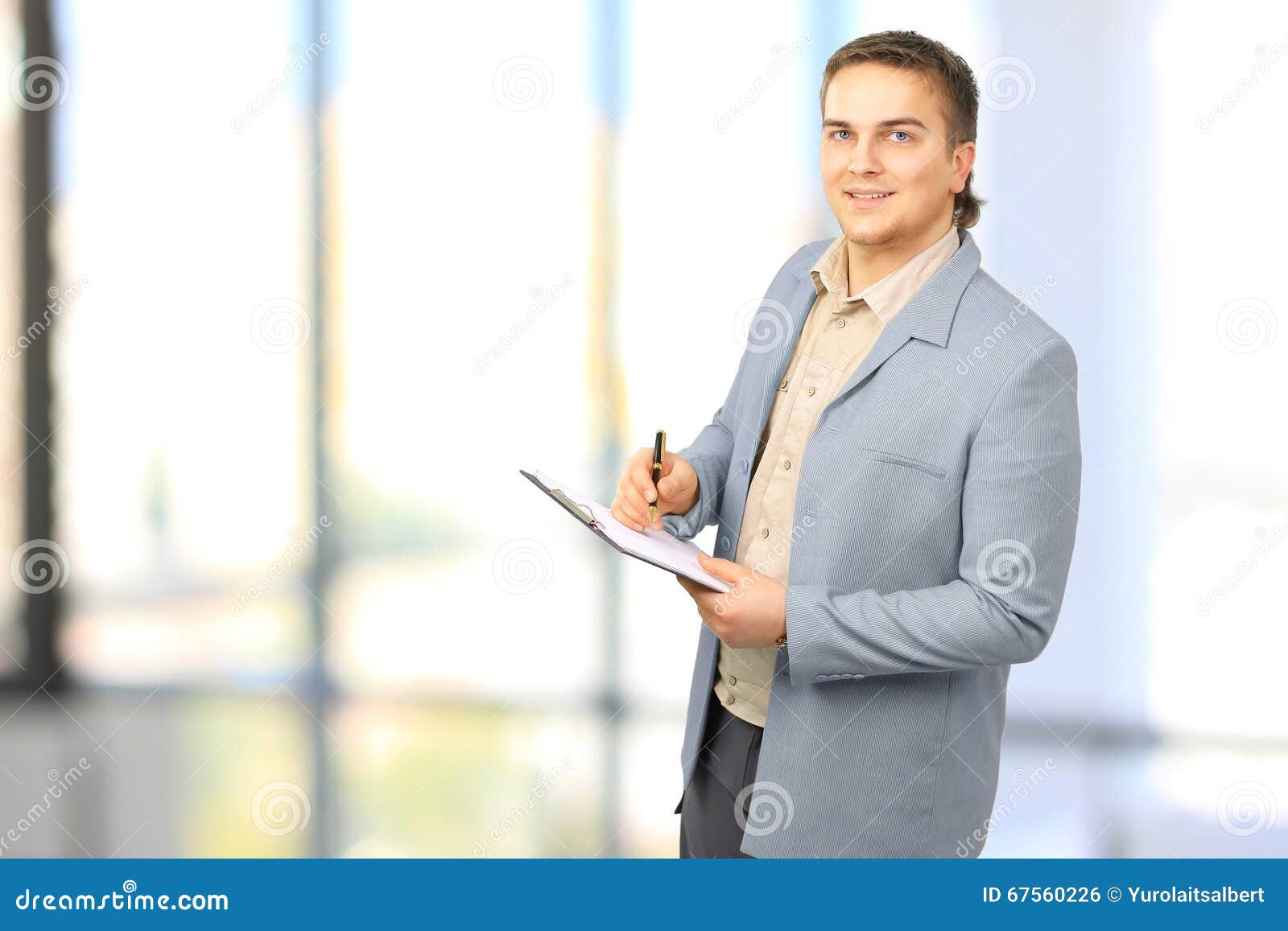 A Successful Businessman with Documents Stock Photo - Image of person ...