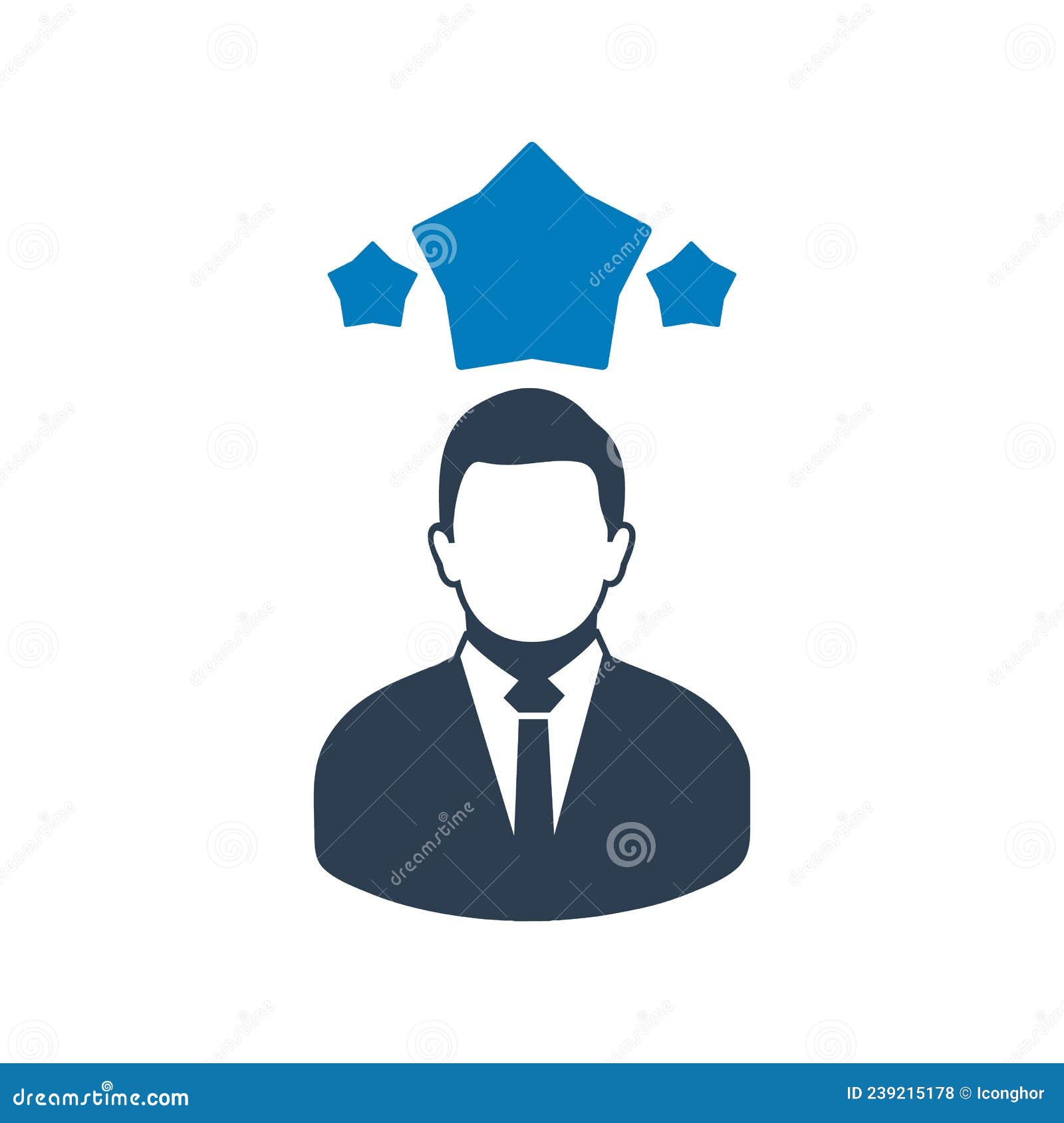 Successful Businessman Icon. Stock Vector - Illustration of vector ...