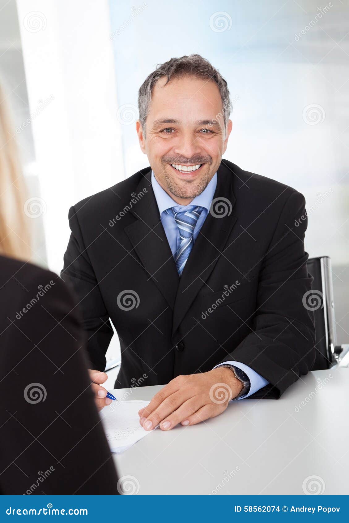 Successful Businessman at the Interview Stock Photo - Image of apops ...