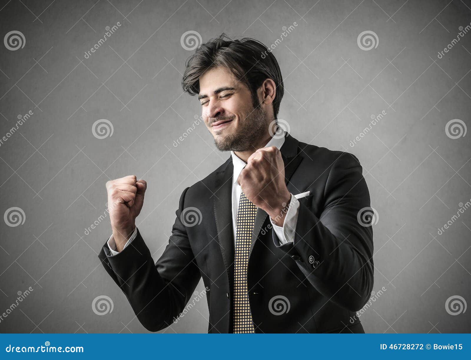 Successful businessman stock photo. Image of triumph - 46728272