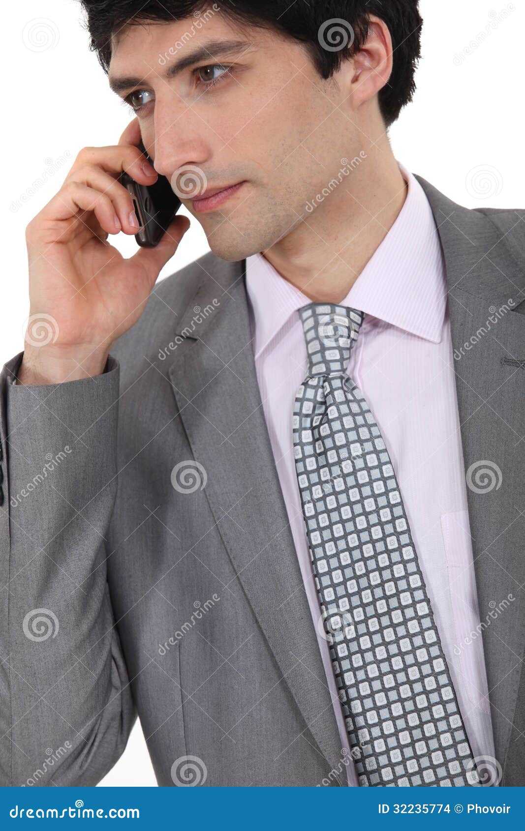 Successful Businessman Making a Call Stock Photo - Image of 2025, male ...
