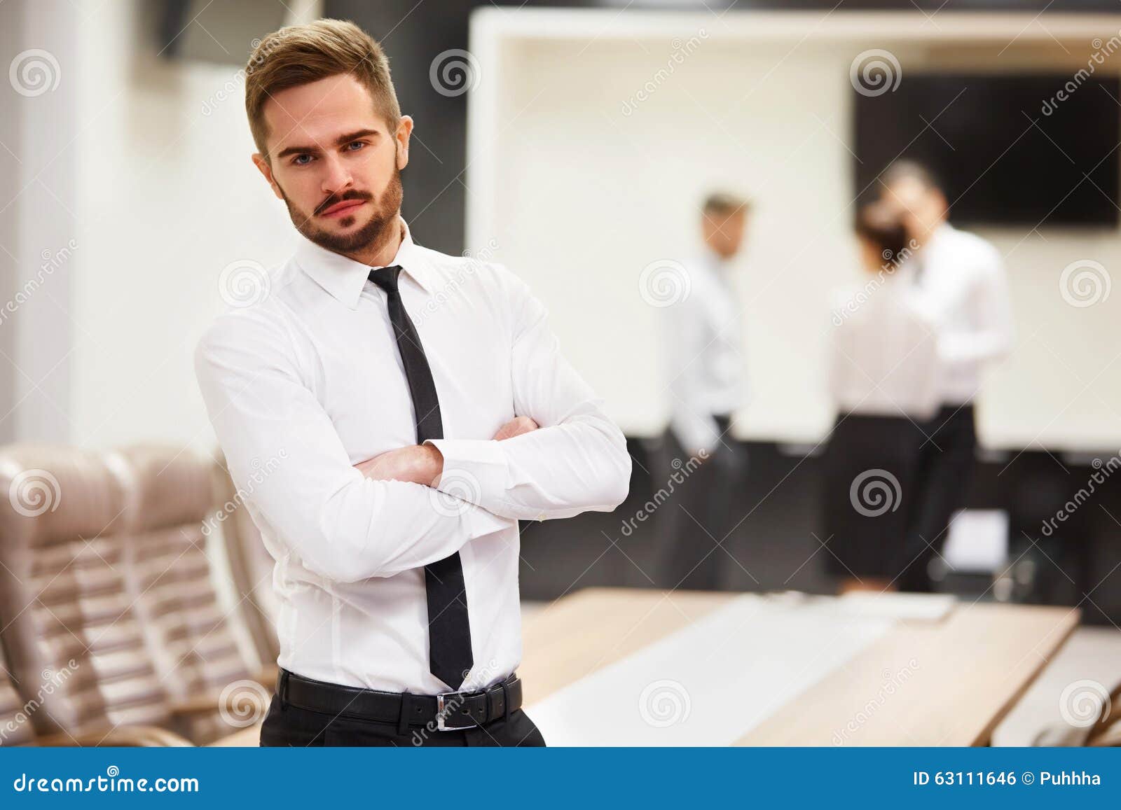 Successful Businessman at the Office. Business Team Stock Photo - Image ...