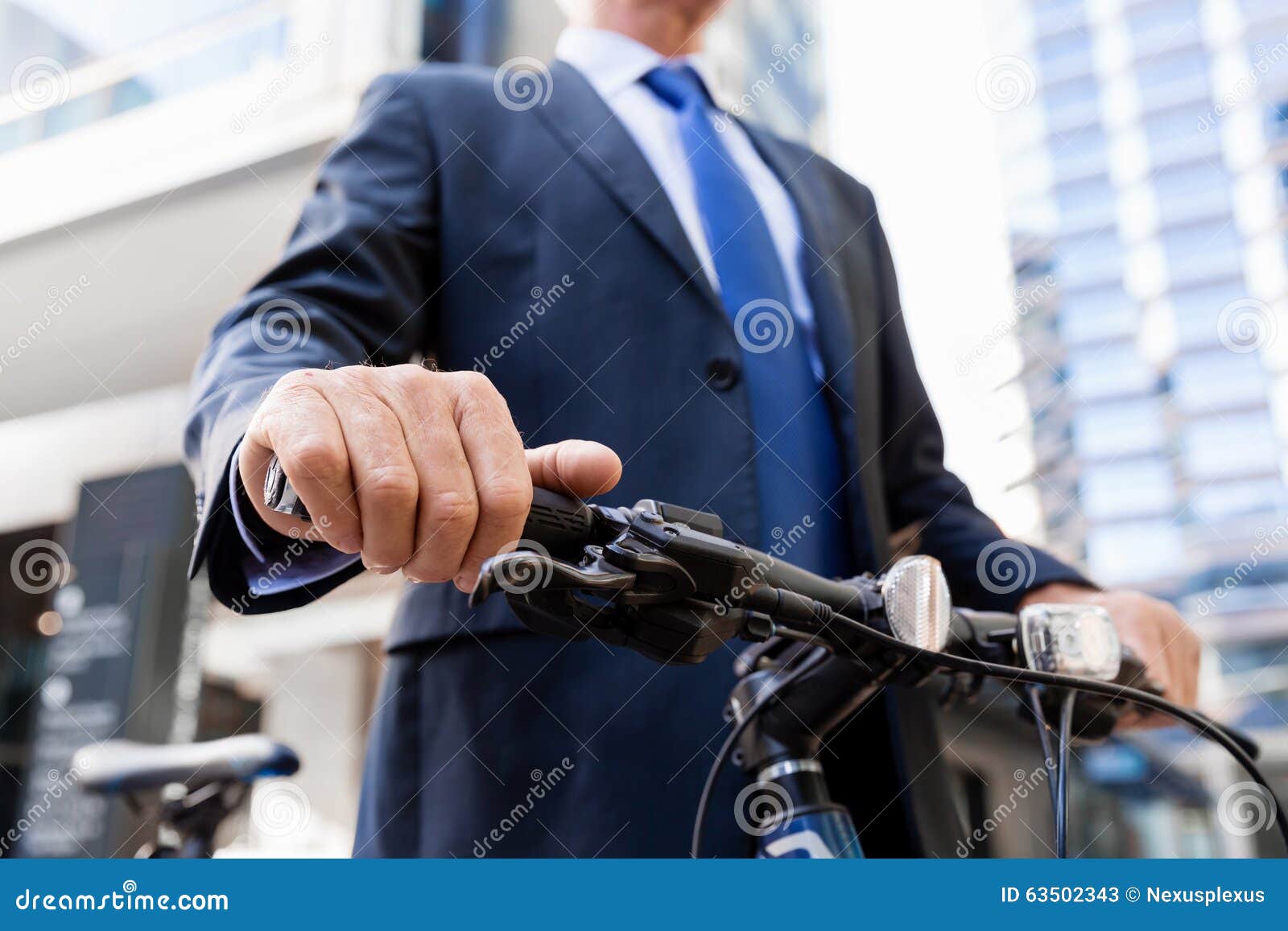 Successful Businessman Riding Bicycle Stock Image - Image of riding ...