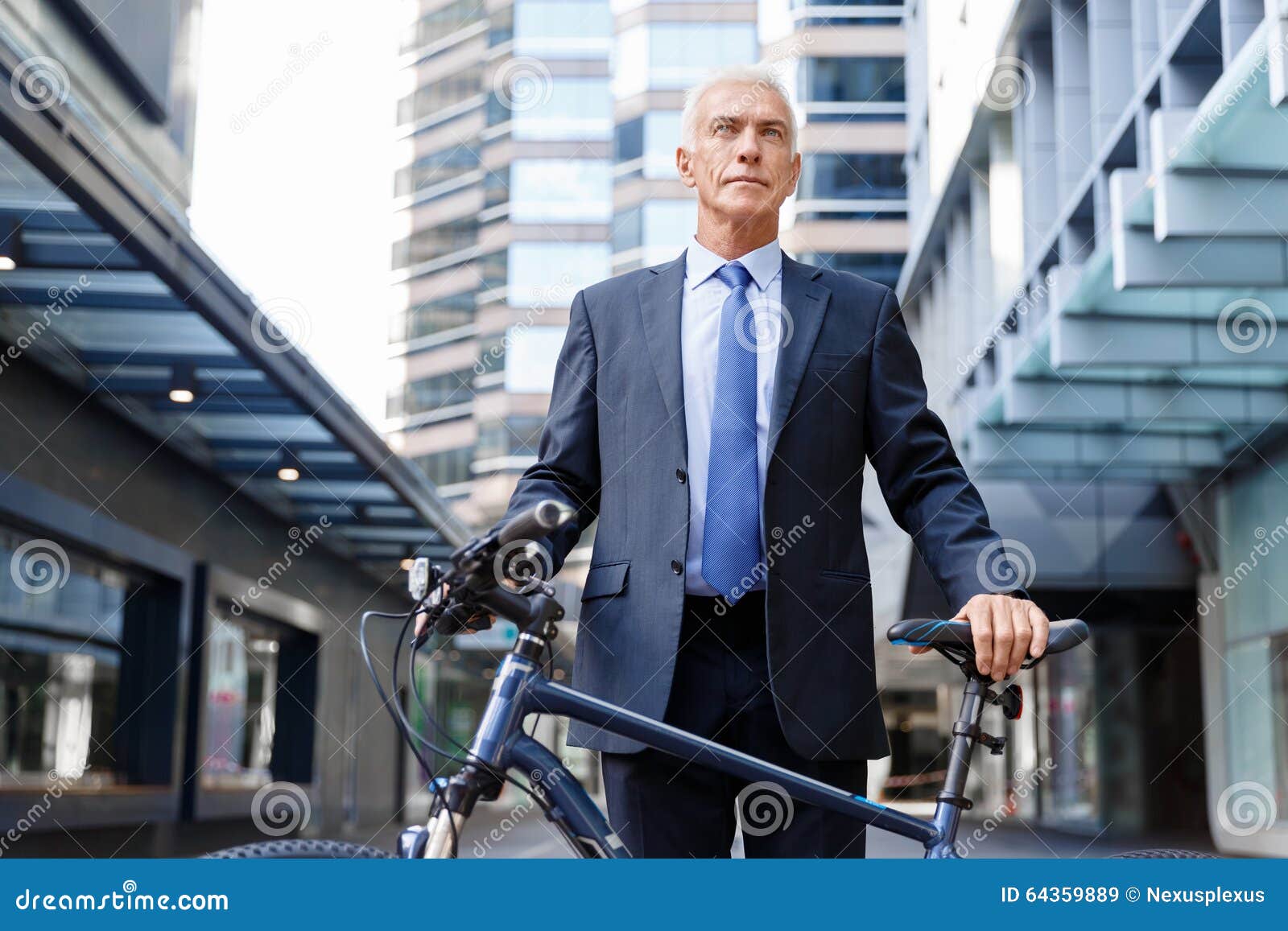 Successful Businessman Riding Bicycle Stock Image - Image of bicycle ...