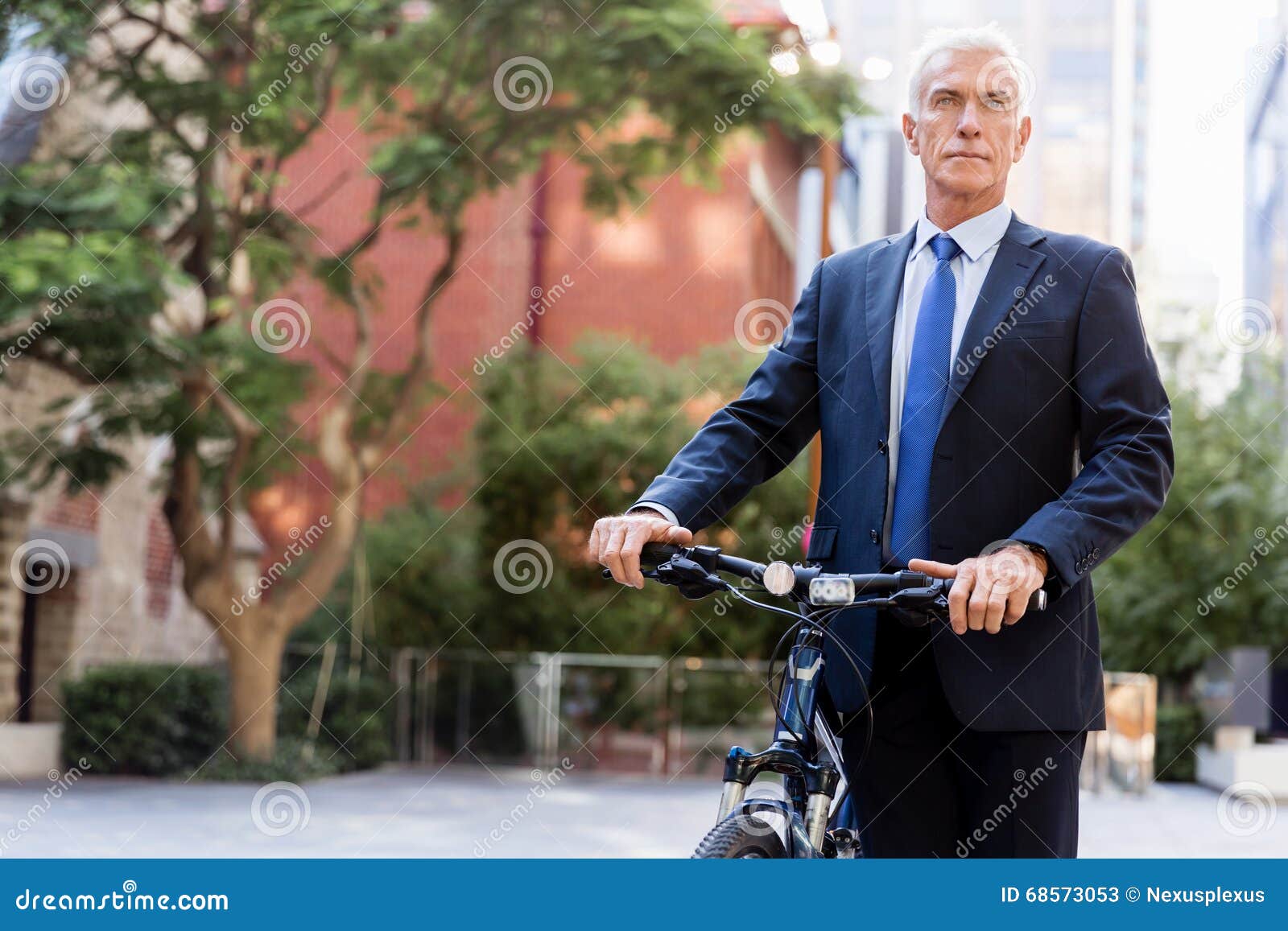 Successful Businessman Riding Bicycle Stock Image - Image of commuting ...