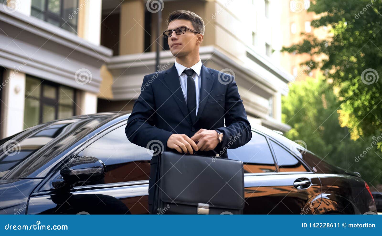 Successful Businessman Standing Near Luxury Car, Social Welfare, Life ... Successful Businessman Standing Near Luxury Car, Social Welfare, Life ...