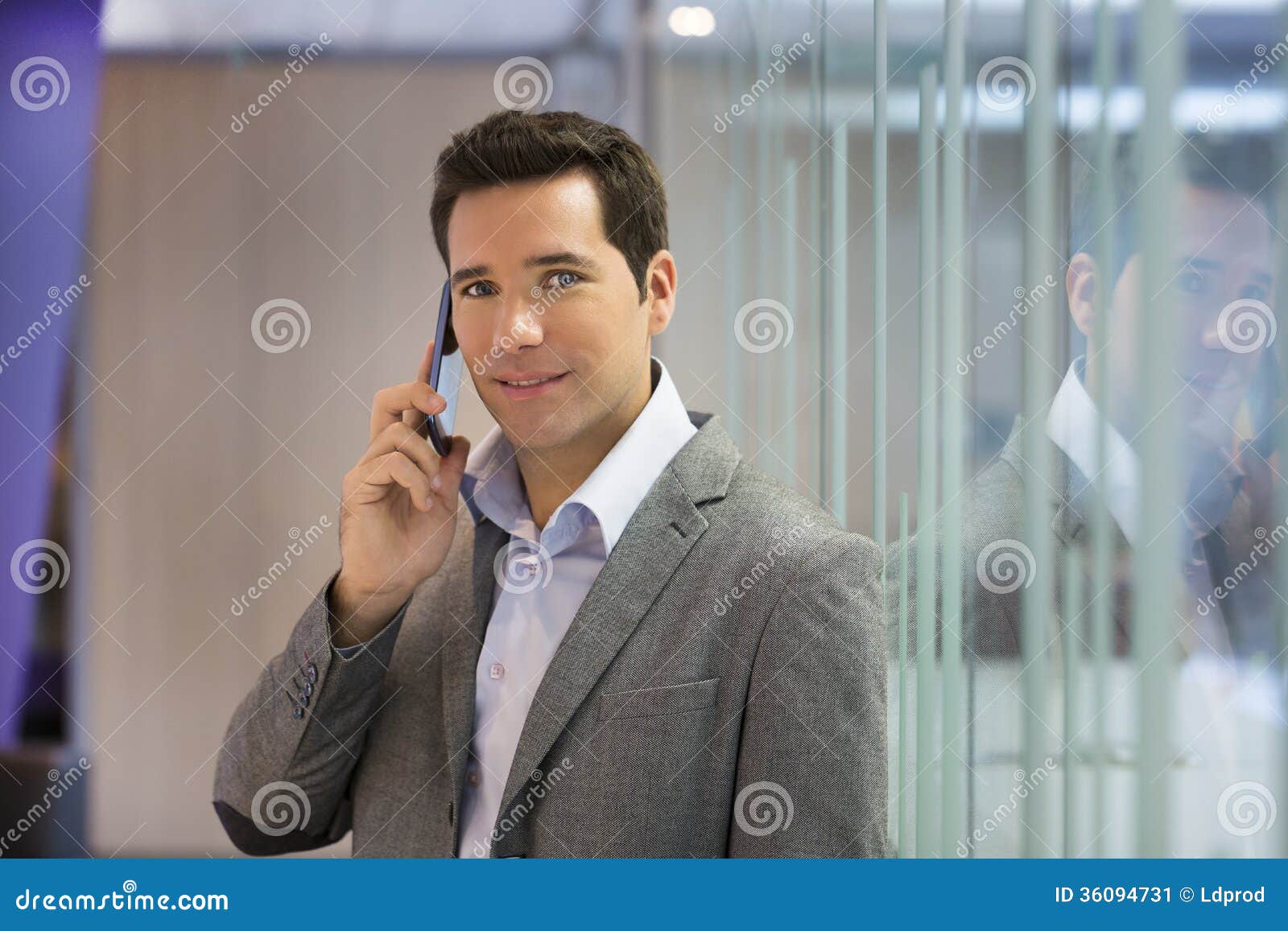 Successful Businessman Talking on Cell Phone Stock Image - Image of ... Successful Businessman Talking on Cell Phone Stock Image - Image of ...