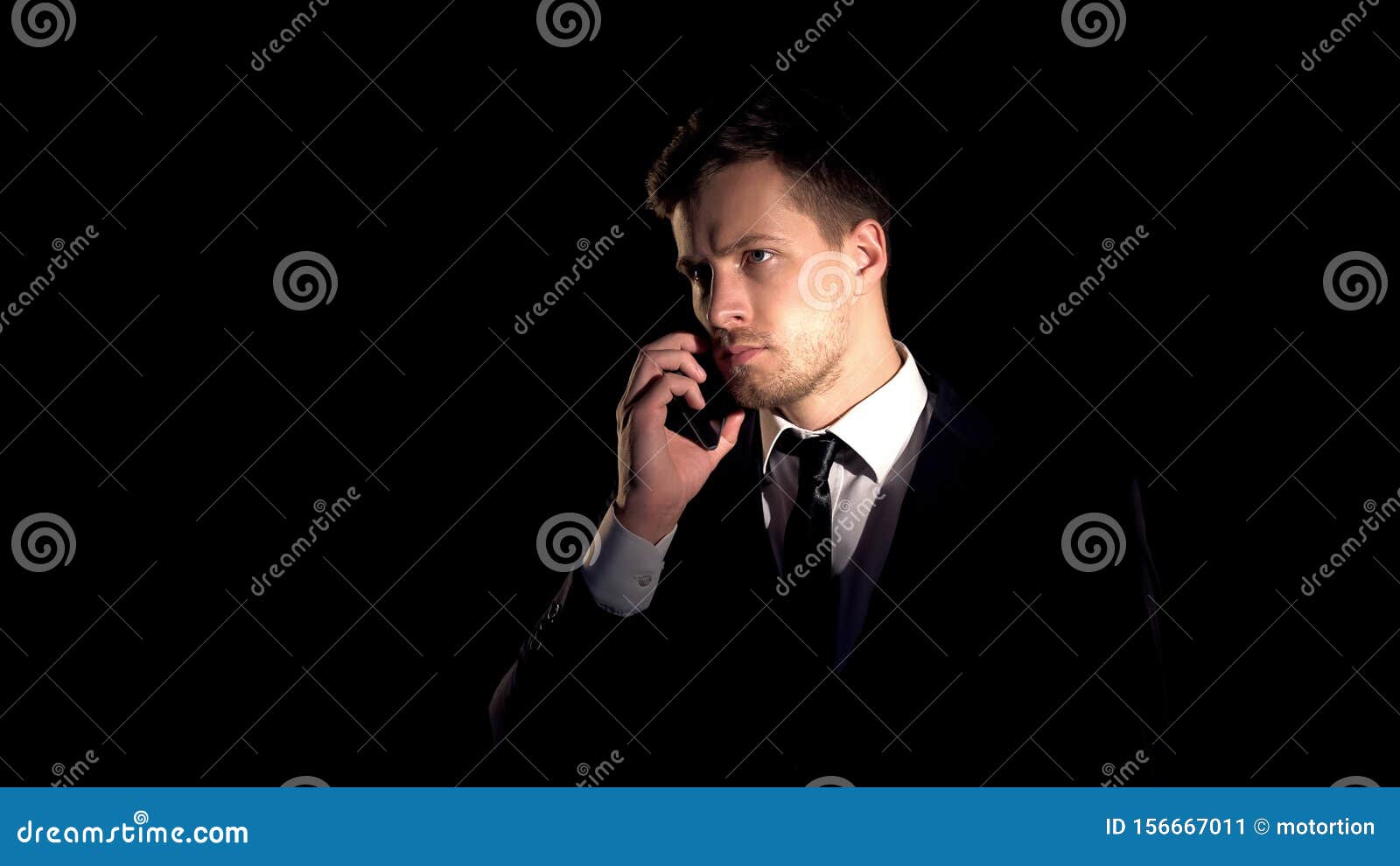 Successful Businessman Talking Phone, Making Important Deal ... Successful Businessman Talking Phone, Making Important Deal ...