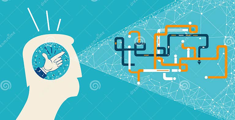 Successful Businessman Thinking Process, Thinking Out of Box, Find ...