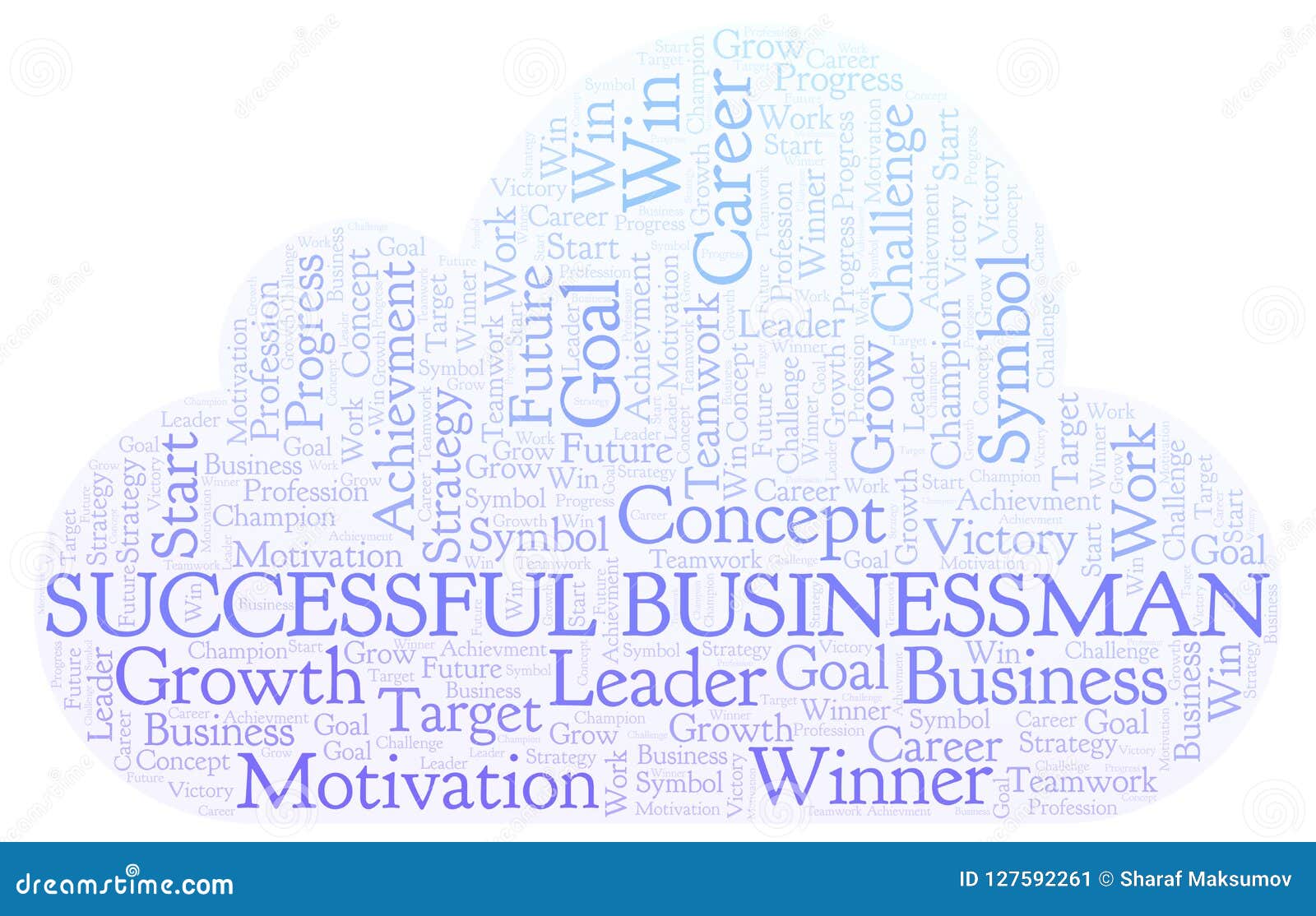 Successful Businessman Word Cloud. Stock Illustration - Illustration of ...