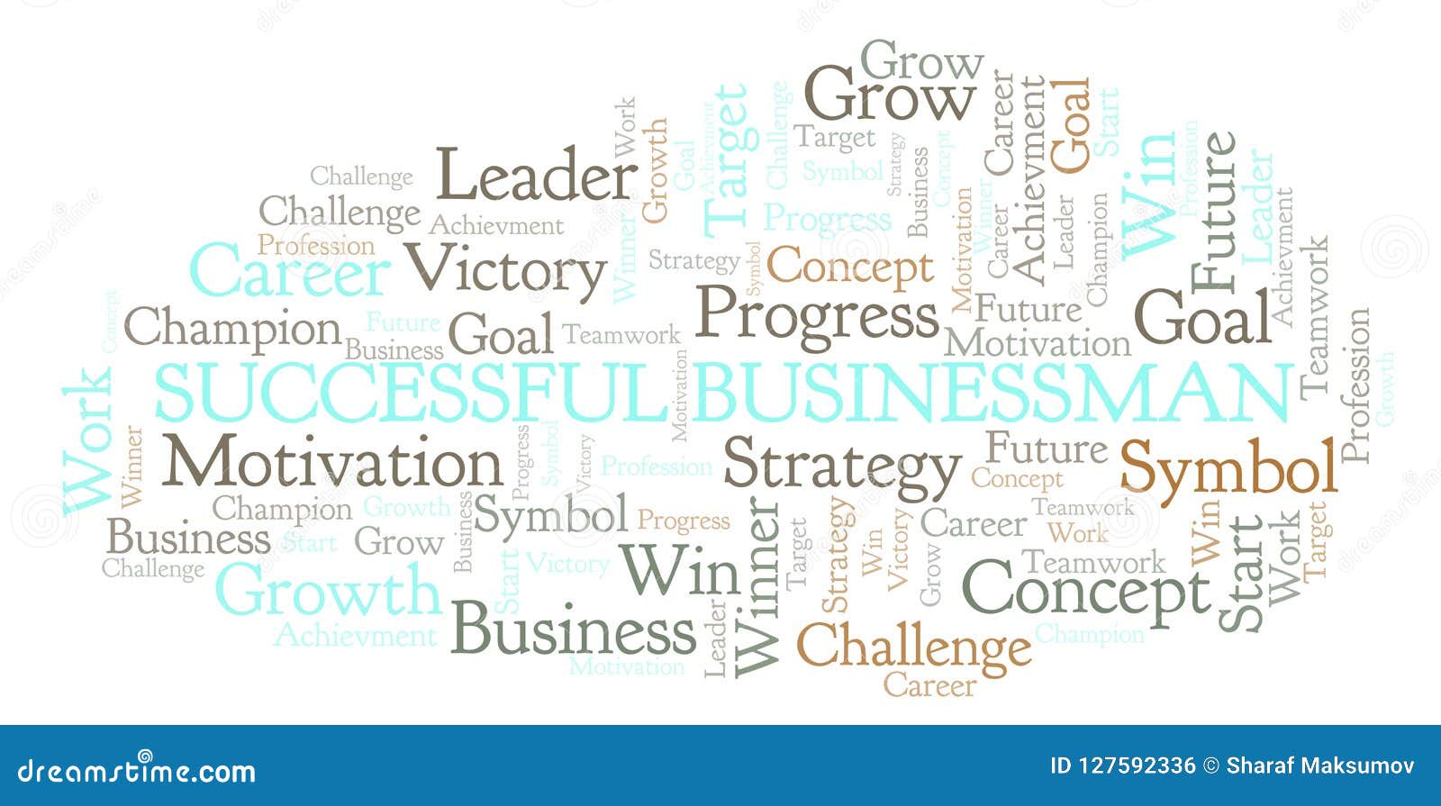 Successful Businessman Word Cloud. Stock Illustration - Illustration of ...