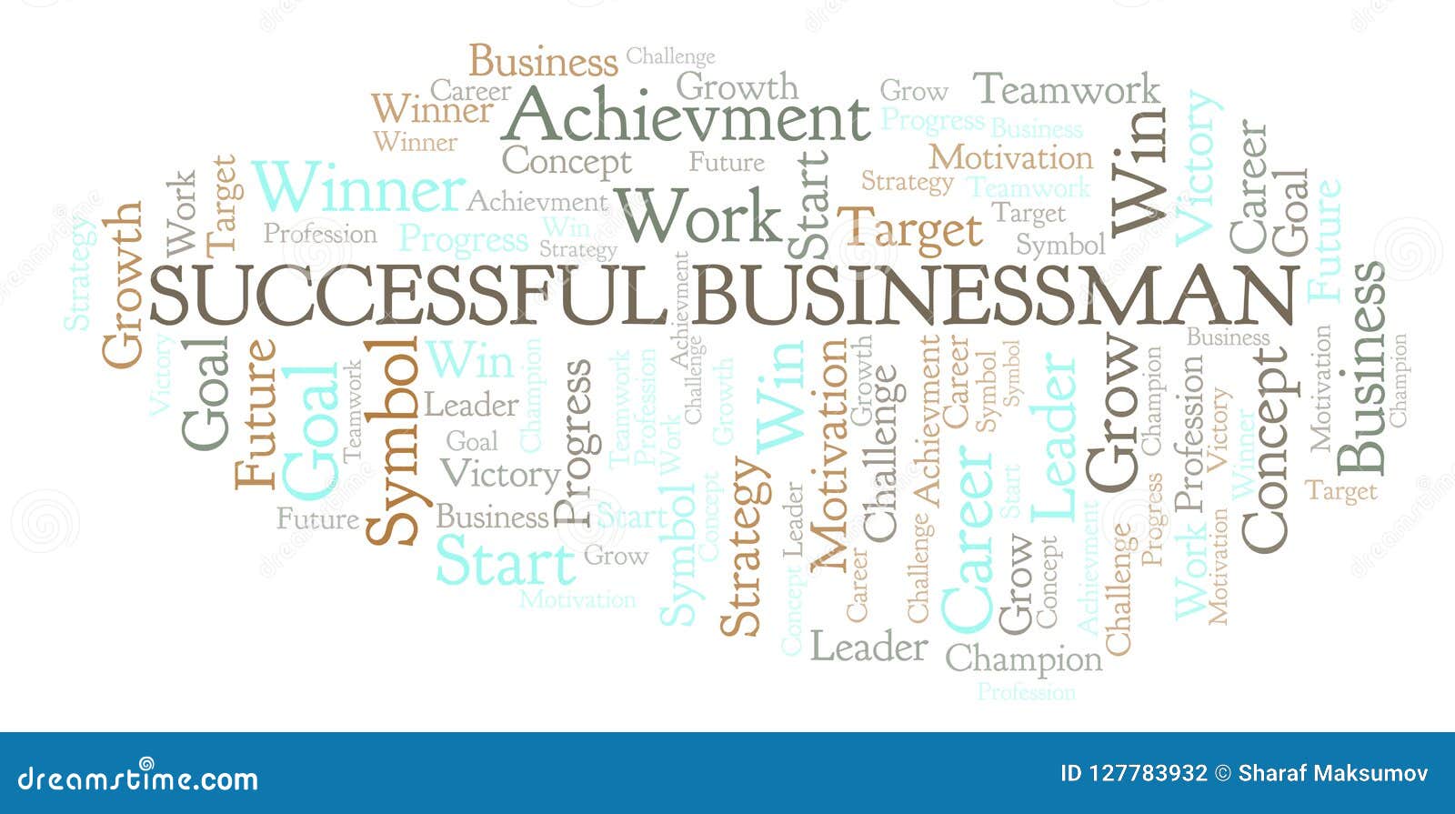 Successful Businessman Word Cloud. Stock Illustration - Illustration of ...