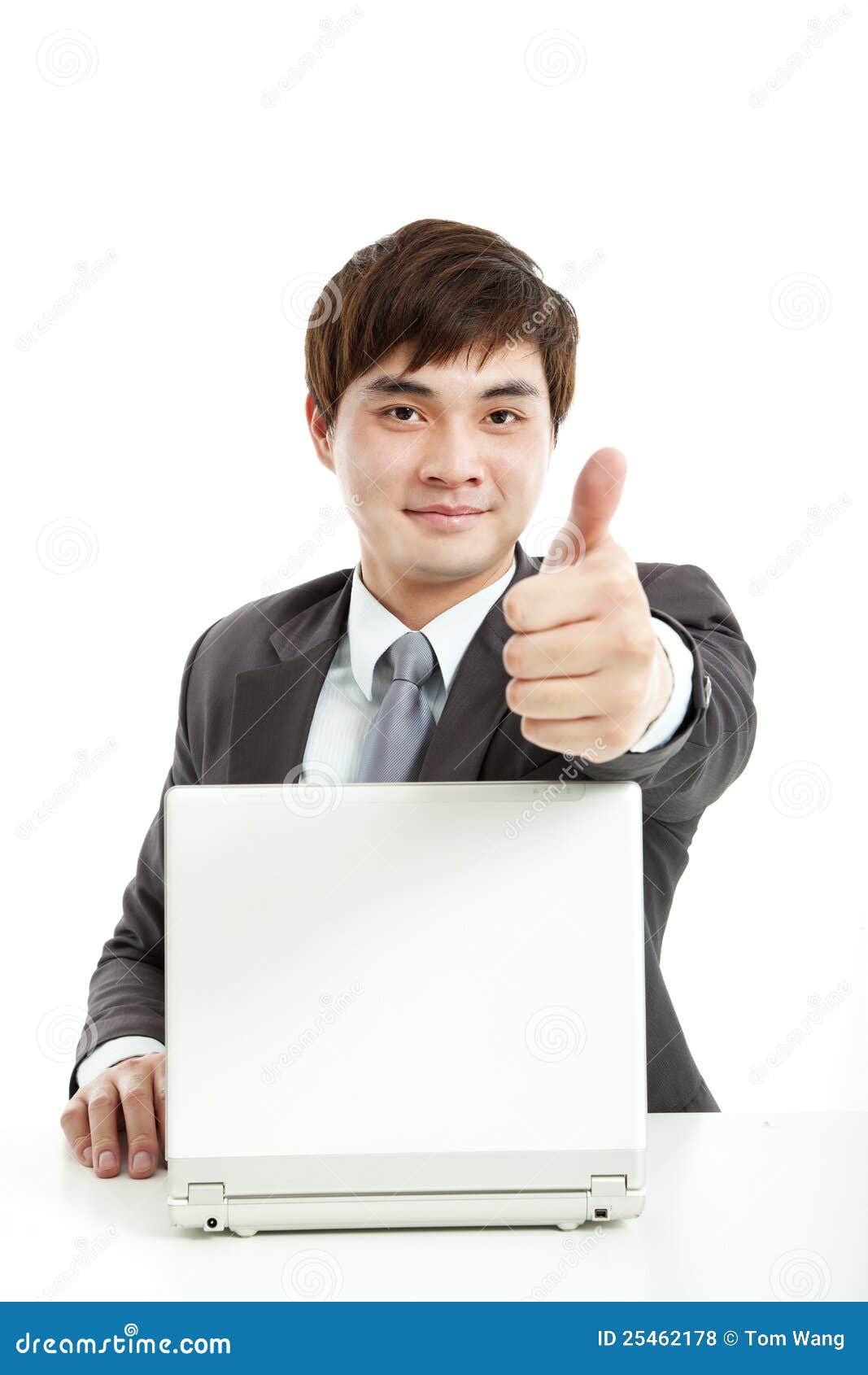 Successful Businessman Working with Computer Stock Photo - Image of ...