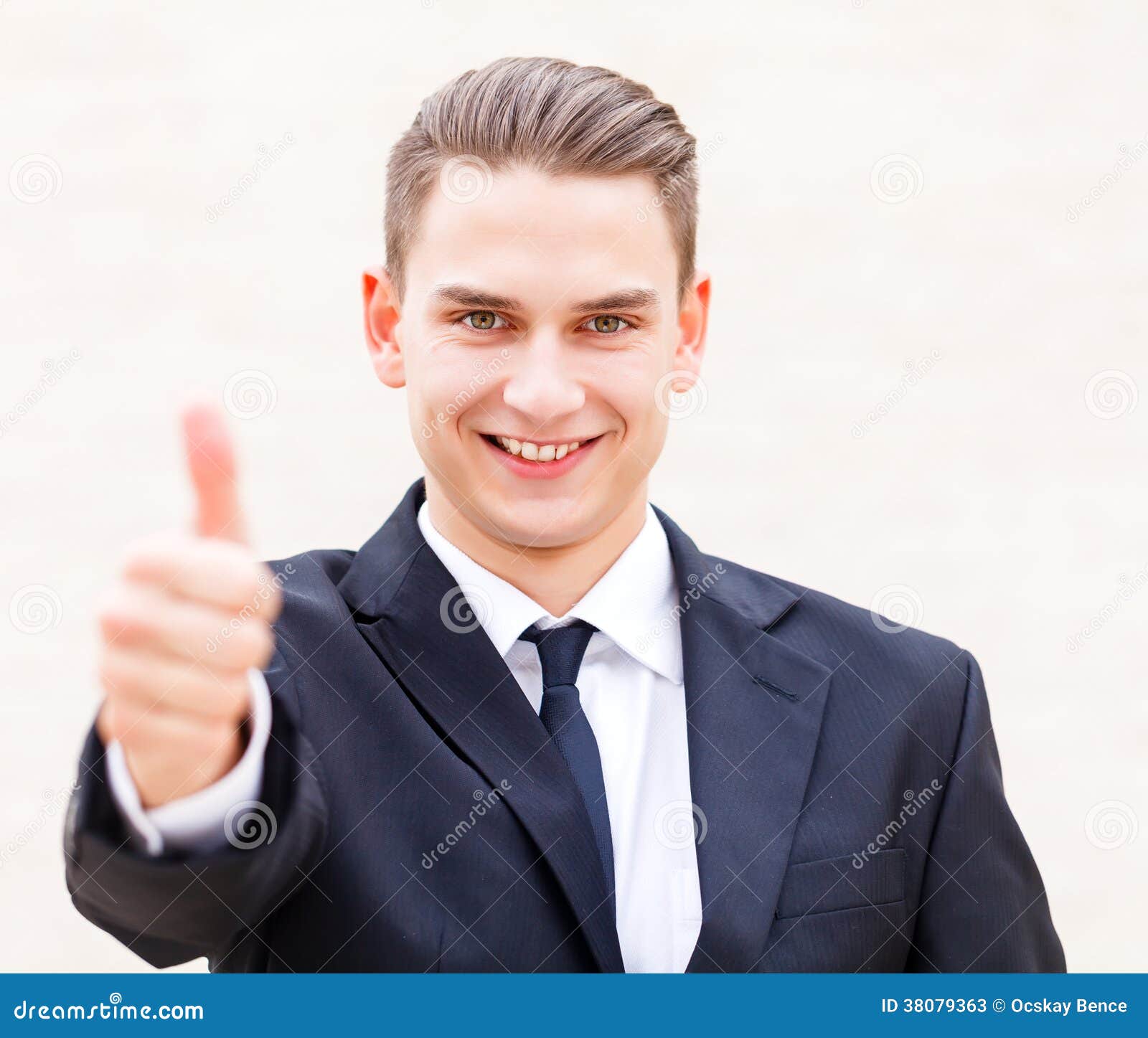 Successful businessman stock image. Image of hands, approval - 38079363