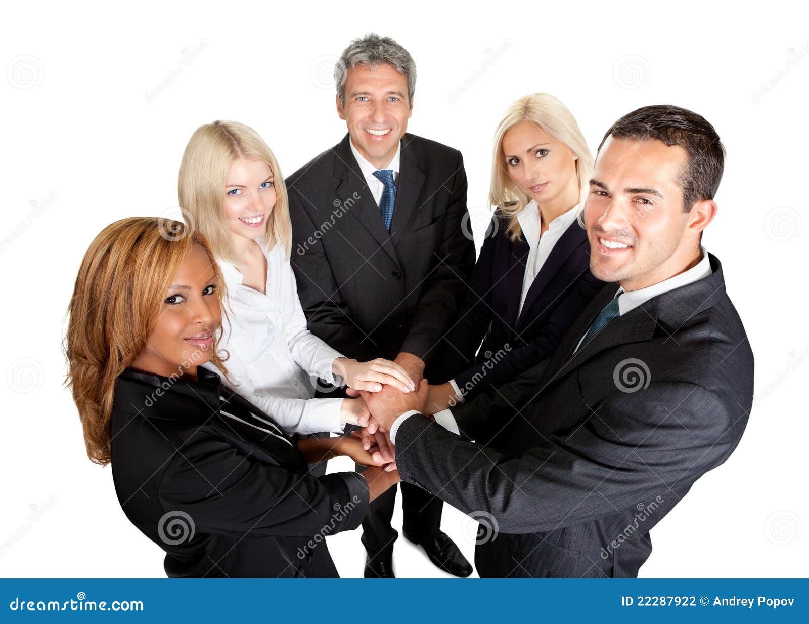Successful Businesspeople Stacking Their Hands Stock Photo - Image of ...