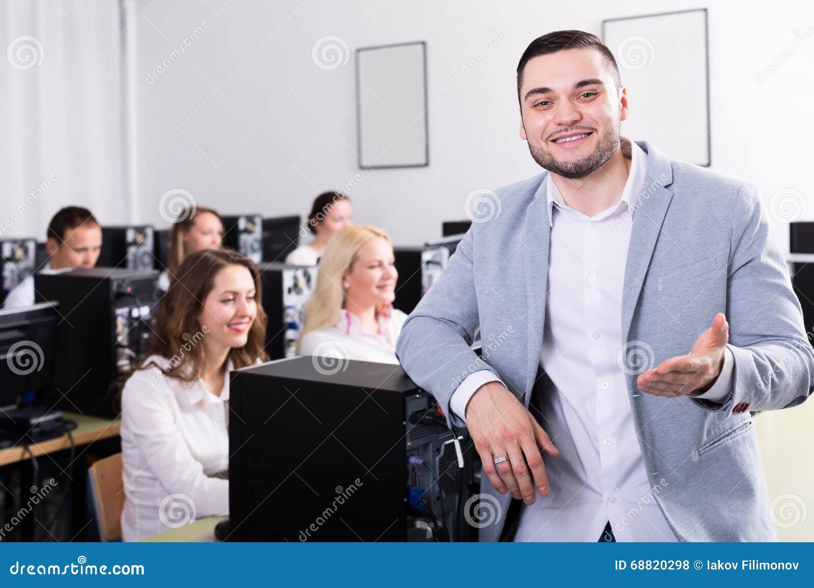 Successful call center stock photo. Image of headphones - 68820298