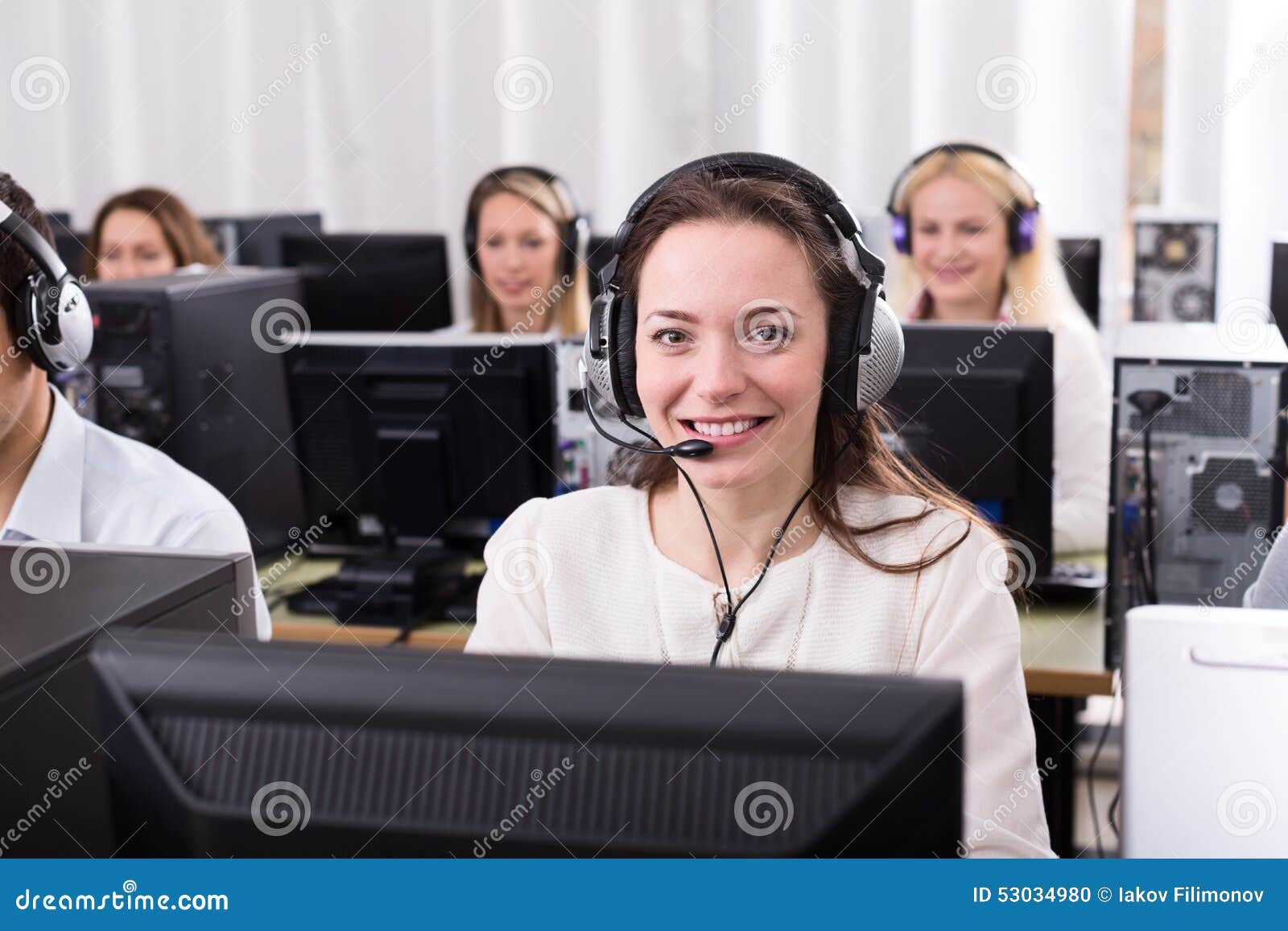 Successful call center stock photo. Image of employees - 53034980