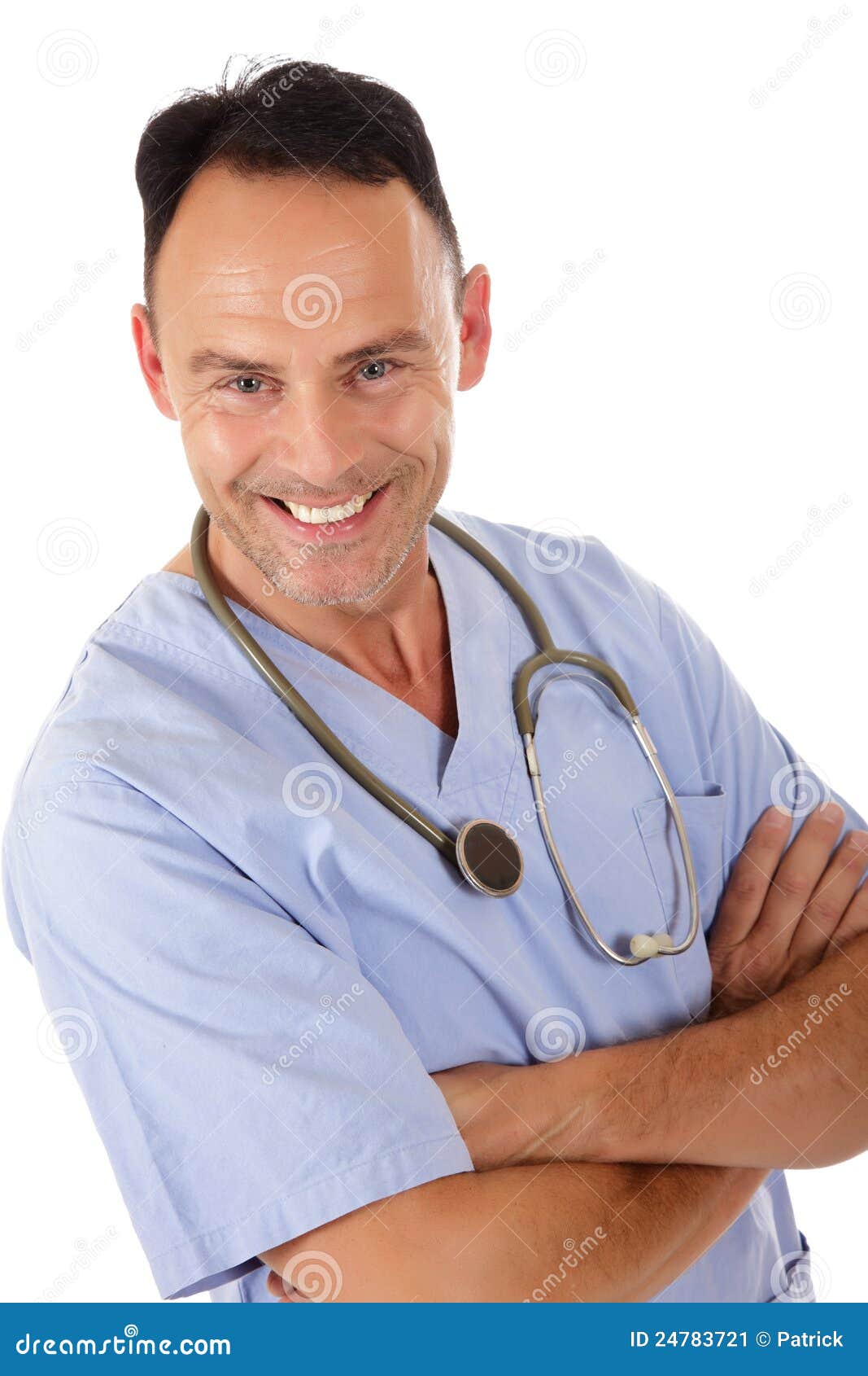 Successful Caucasian Man Doctor Stock Image - Image of standing ...