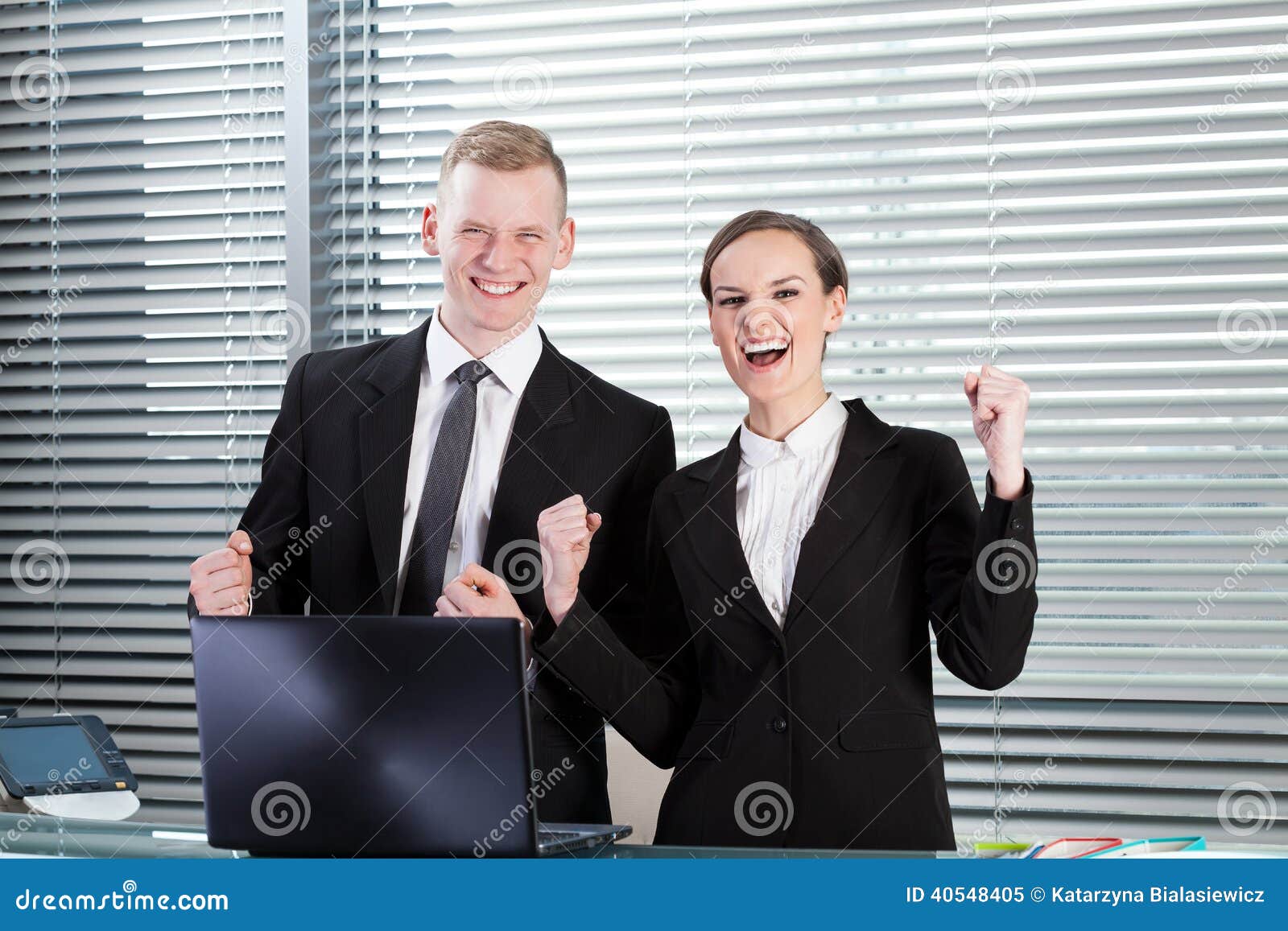 Successful Co-workers in Office Stock Image - Image of meeting, partner ...