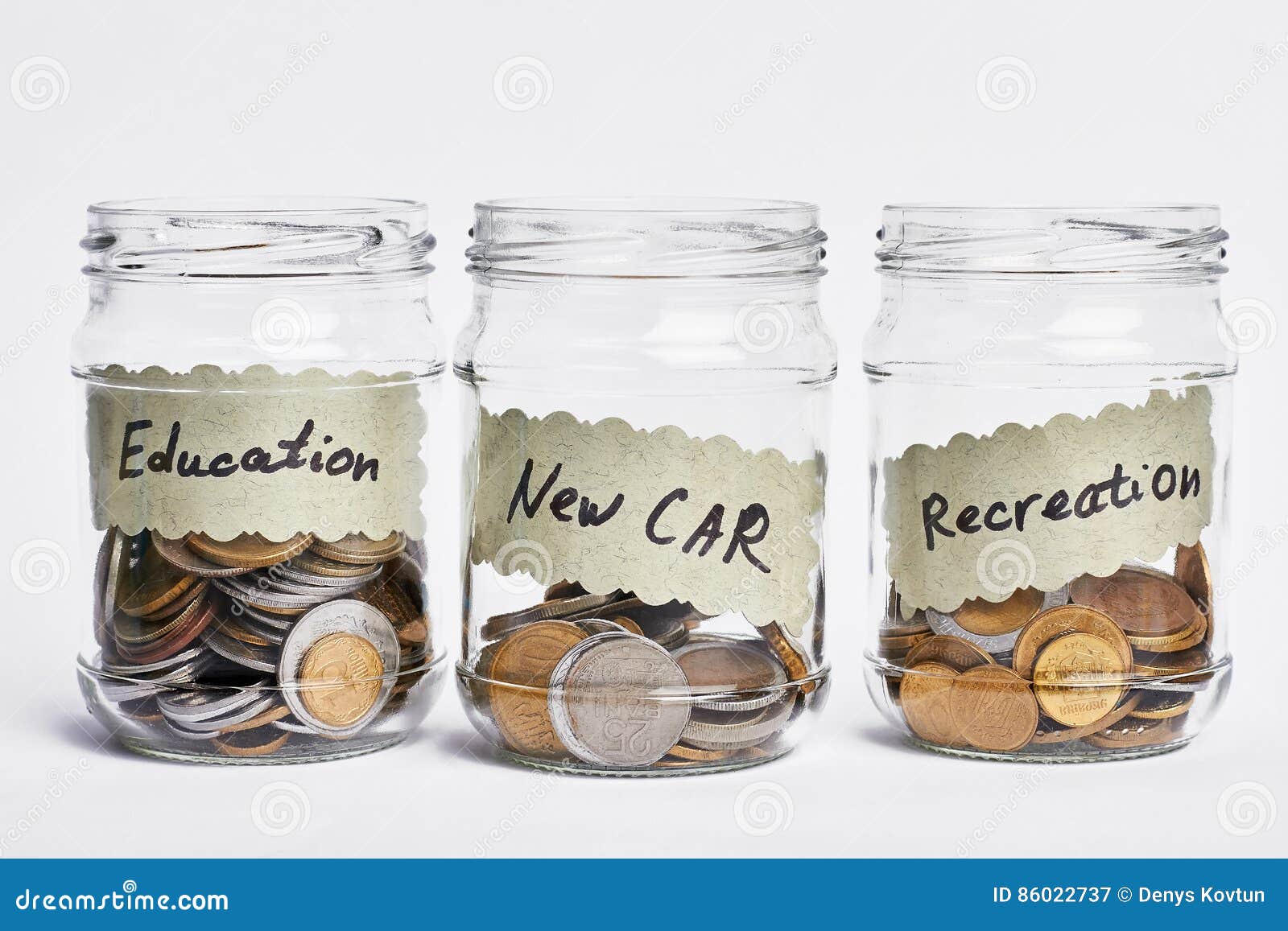 Successful coin jar. stock image. Image of earning, bank - 86022737
