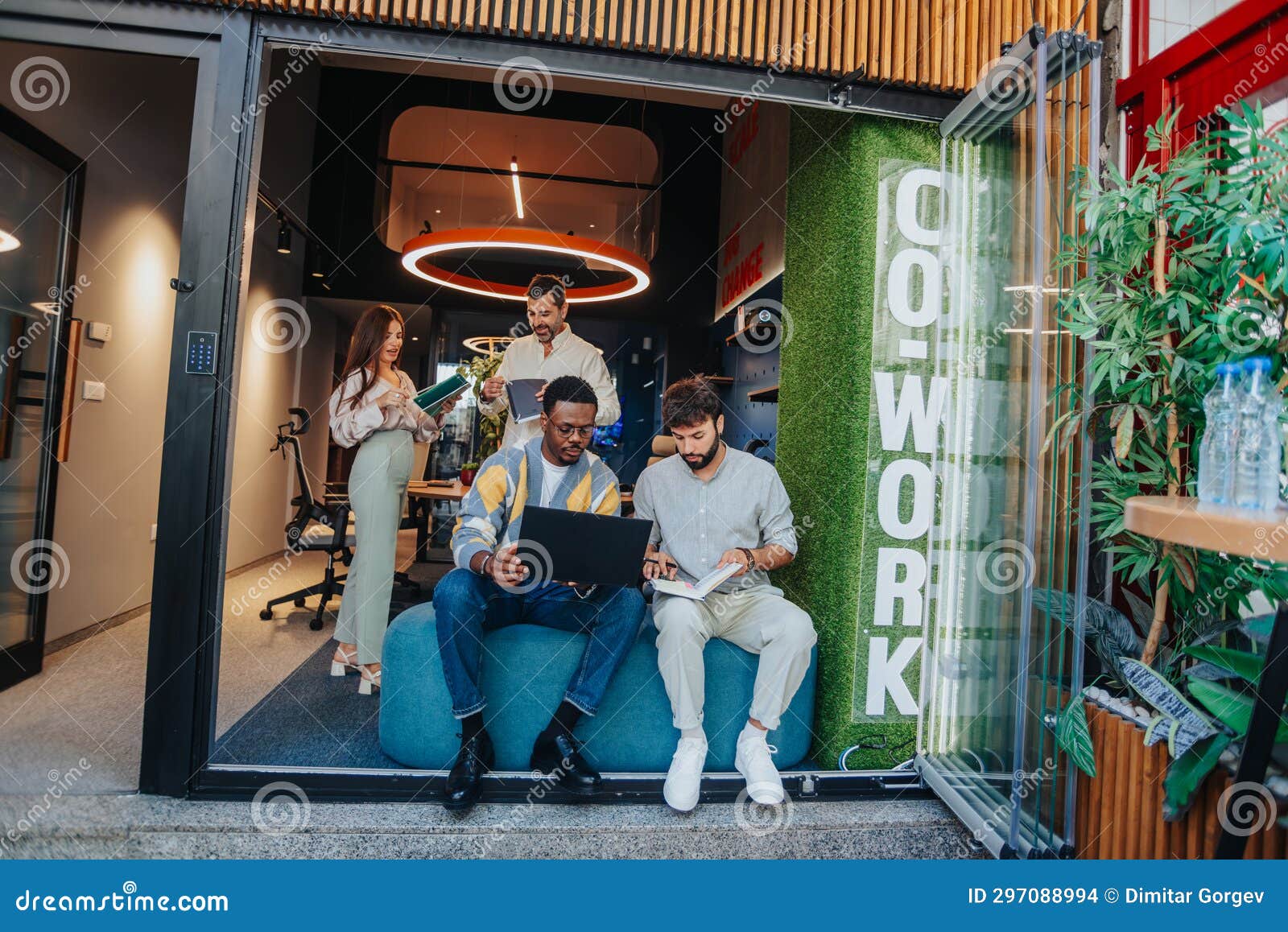 Successful Collaboration in a Diverse Work Environment Stock Photo ...