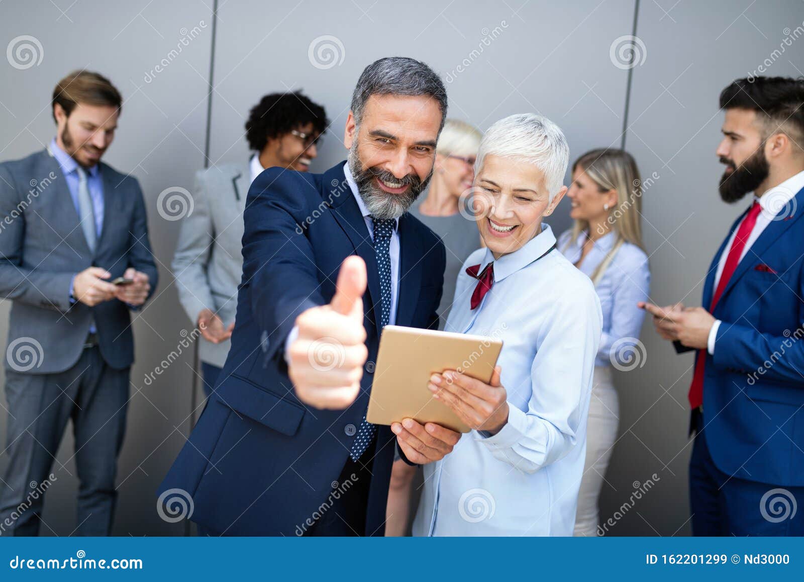 Successful Company with Happy Workers. Business Team Office Concept ...