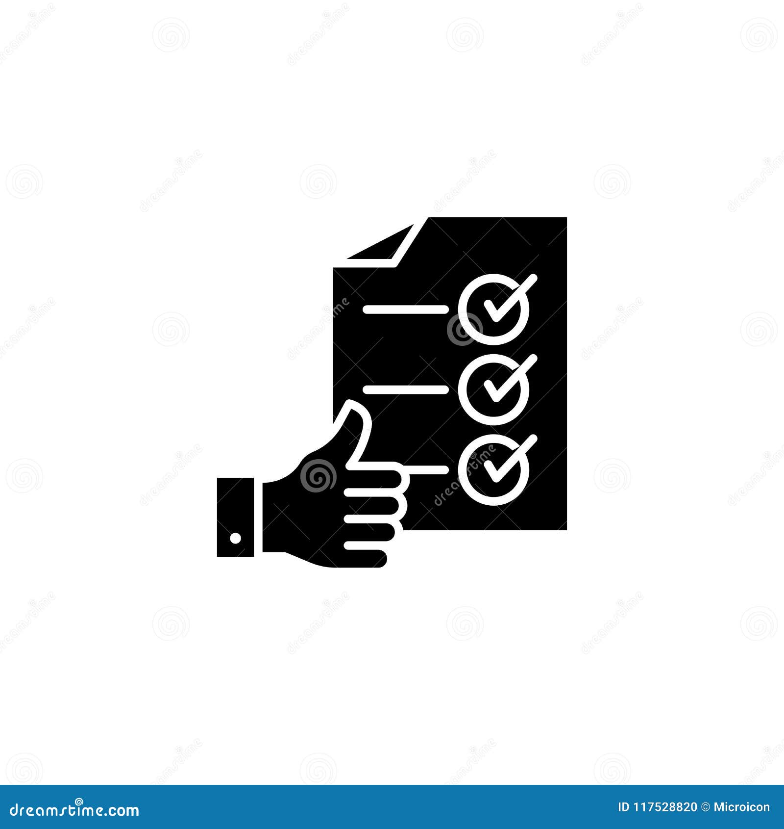 Successful Completion Black Icon Concept. Successful Completion Flat ...