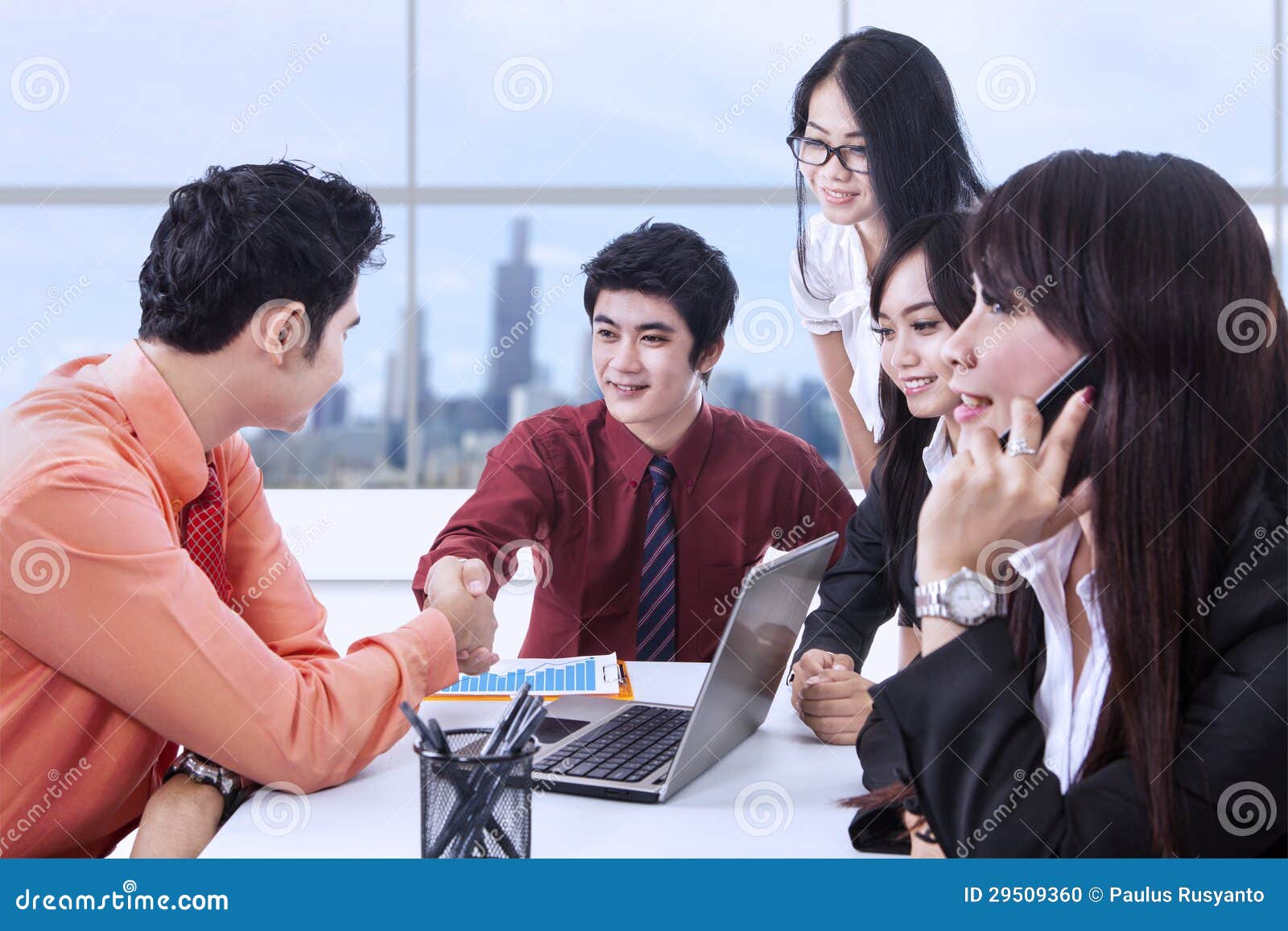 Successful Contract in Office Stock Photo - Image of asian, indonesian ...