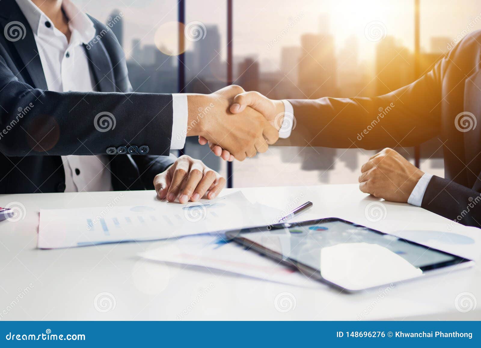 Successful Cooperation and Confident Partner Concept, Business People ...