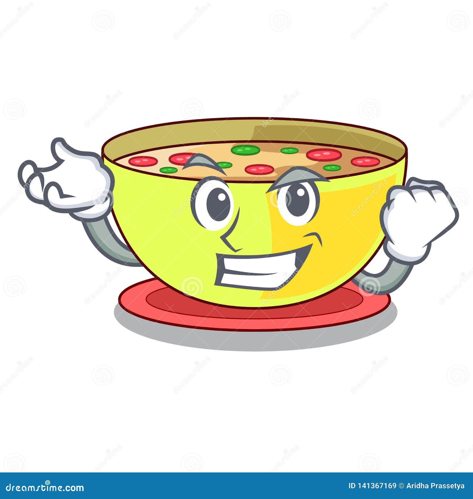 Successful Corn Chowder Isolated with the Character Stock Vector ...
