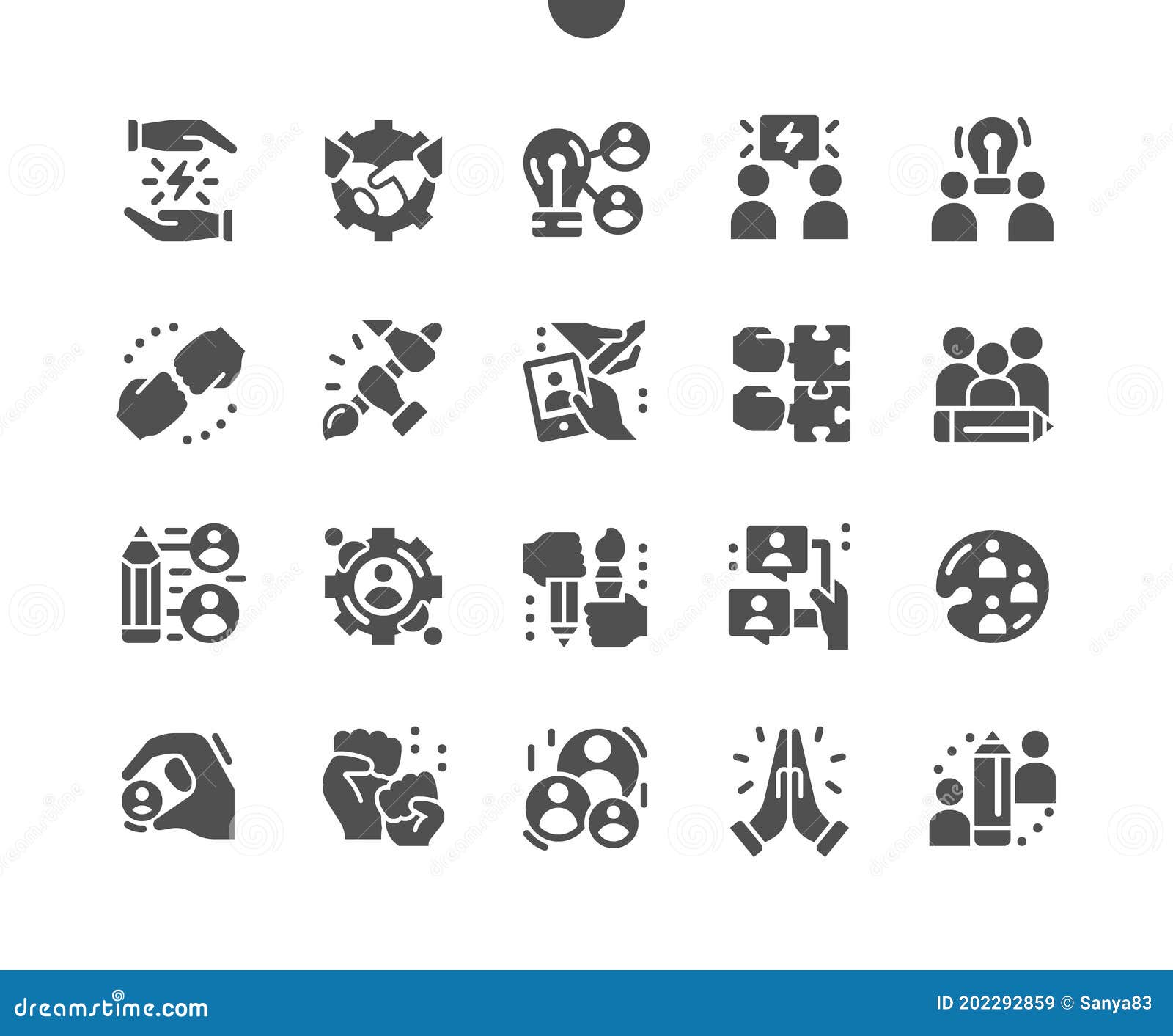 Successful Creative Team. Working and Communicating Together Stock ...