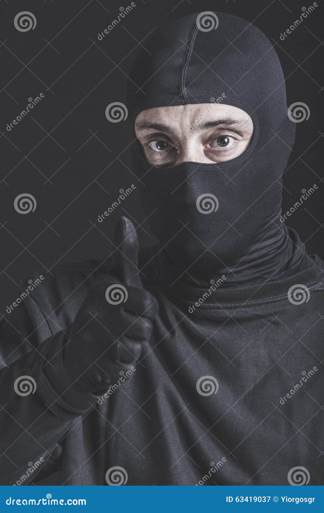 Successful Criminal Portrait Stock Image - Image of outlaw, masked ...