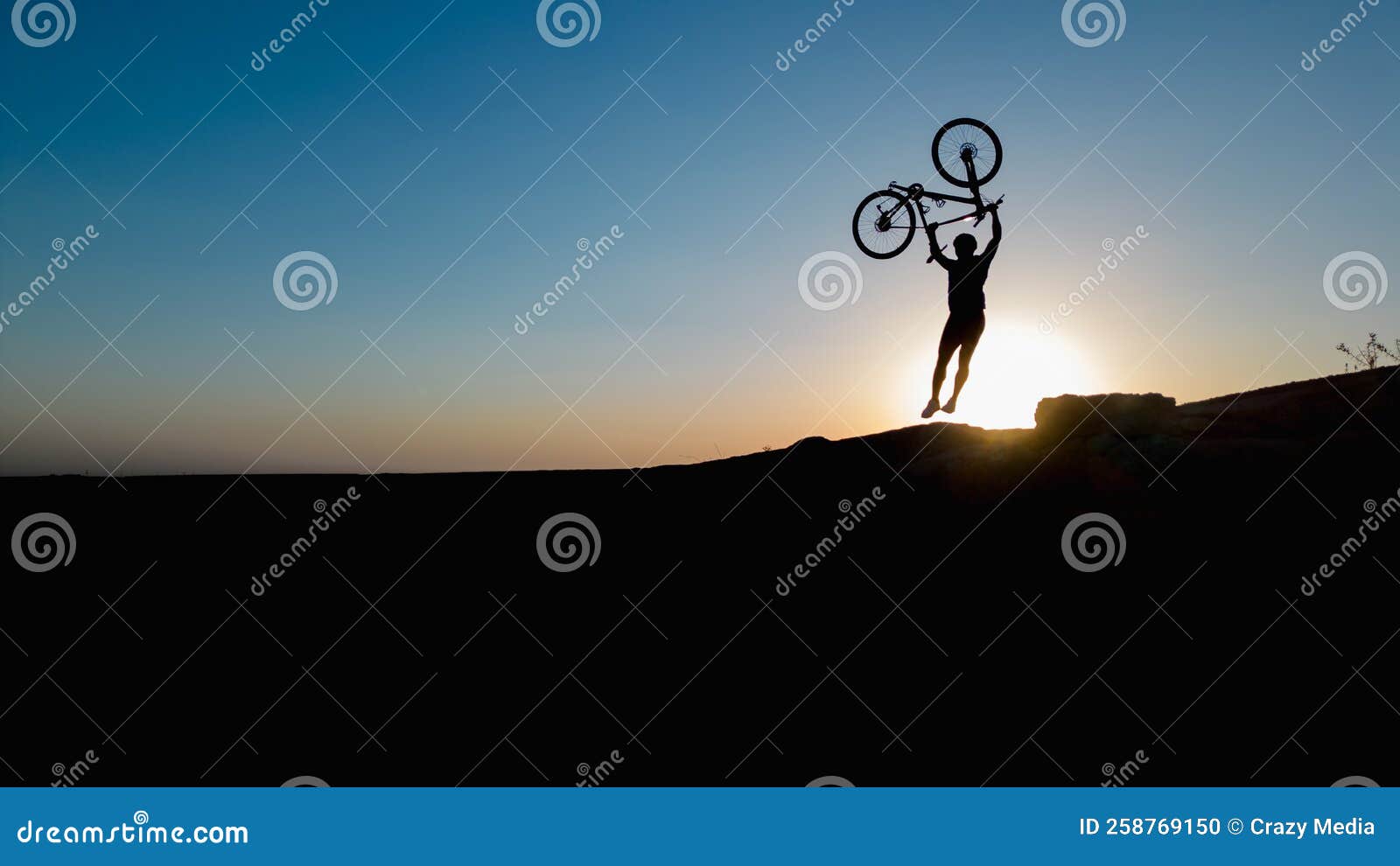 Successful Cyclist, Active Sportsperson and Energetic Person Stock ...