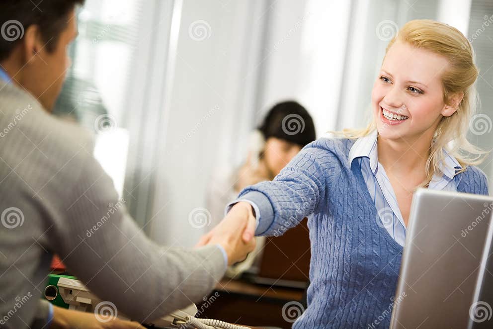 Successful deal stock image. Image of commerce, blue - 13070345