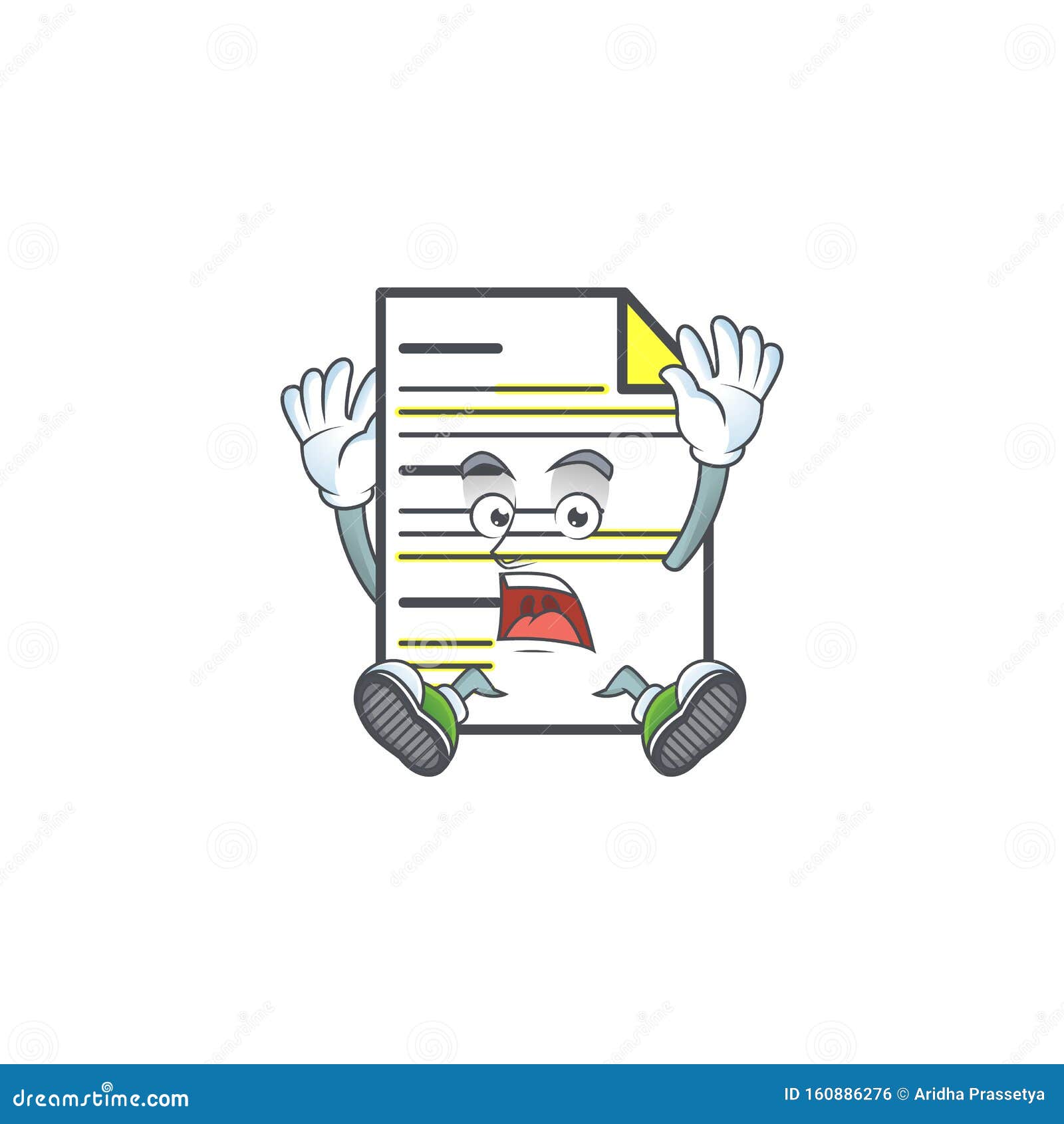 Successful Document in the Cartoon Character Mascot Stock Vector ...