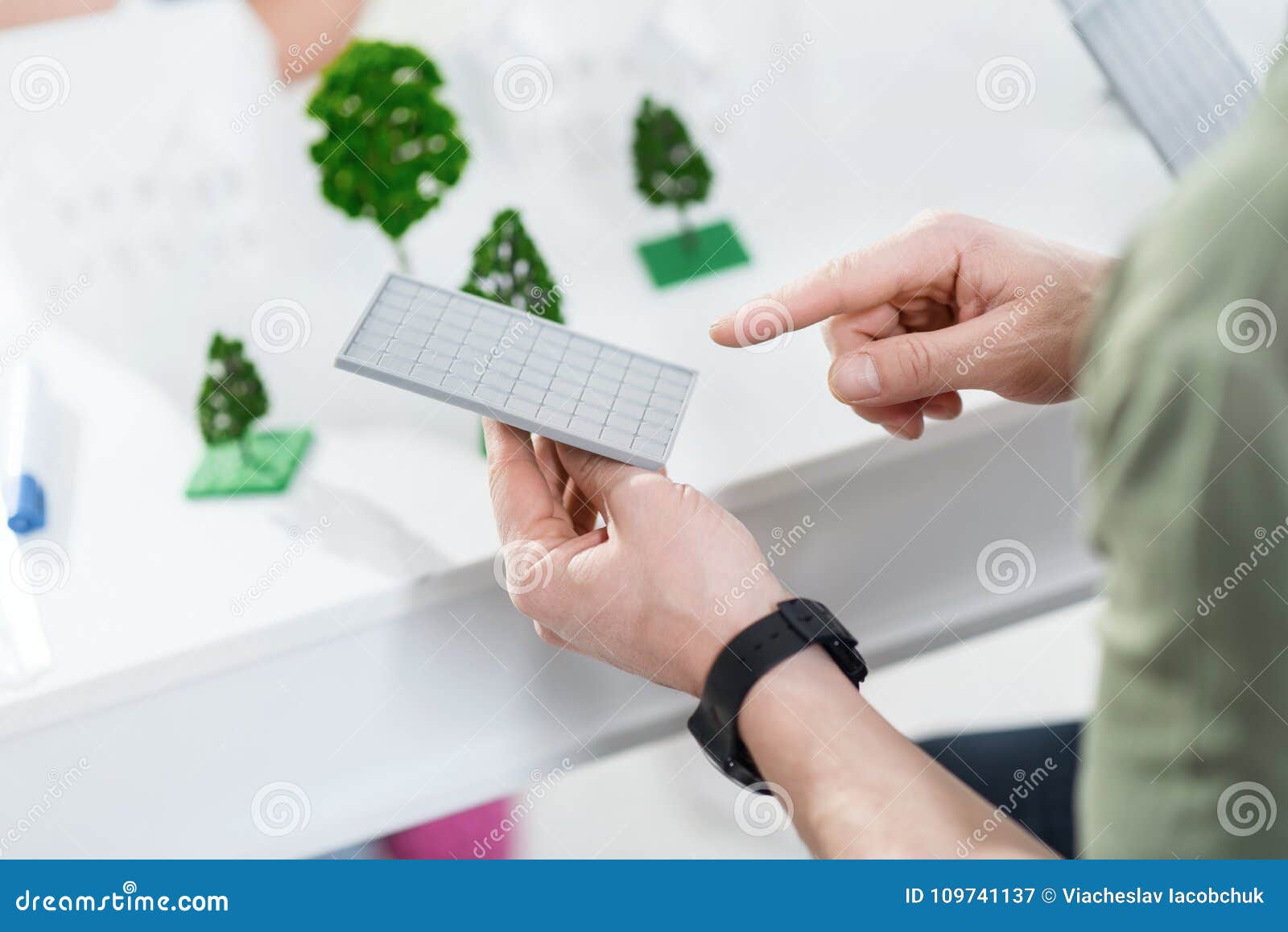 Successful Ecologist Working on His Project Stock Image - Image of ...
