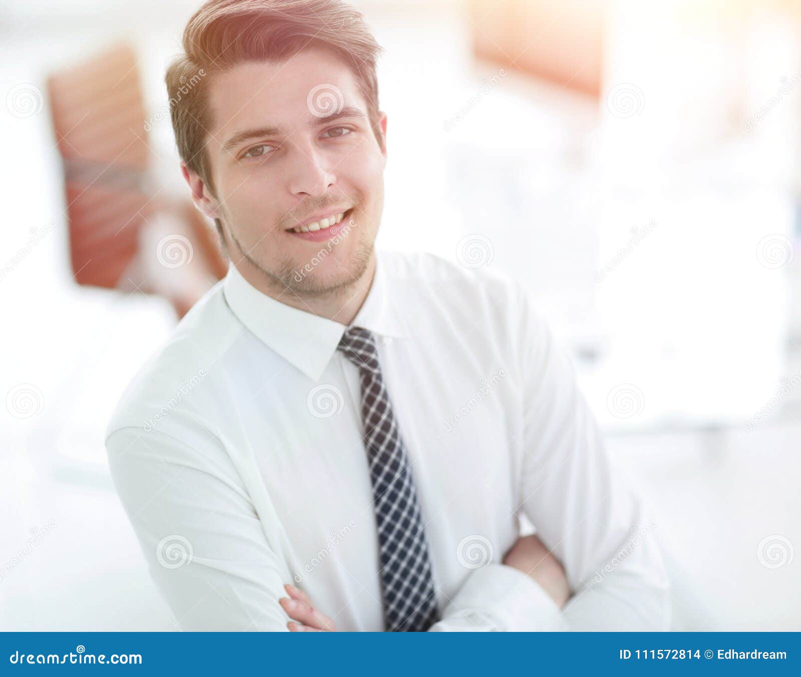 Successful Employee at a Desk Stock Photo - Image of luxury, confidence ...