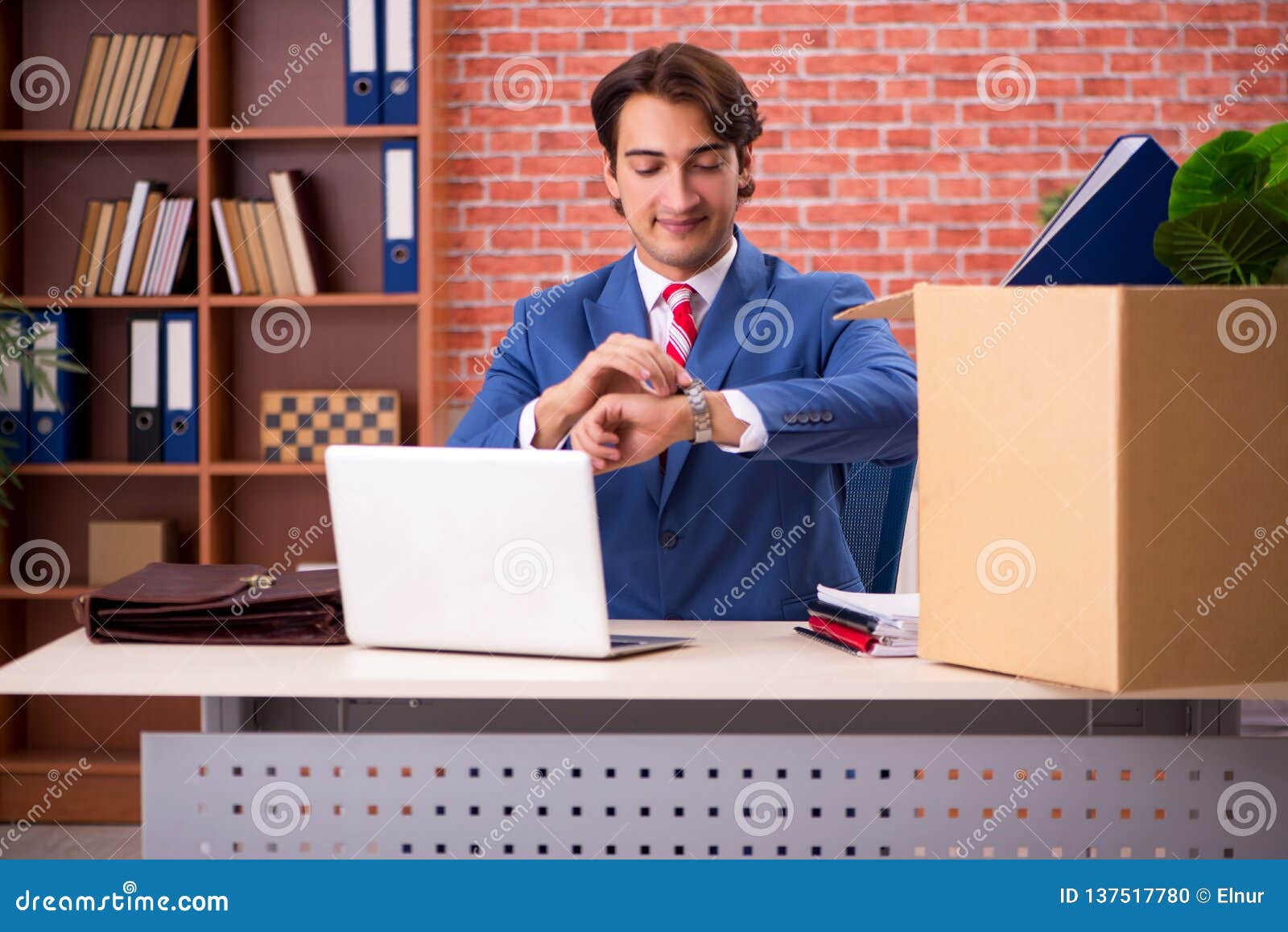 The Successful Employee Getting New Job Position Stock Photo - Image of ...
