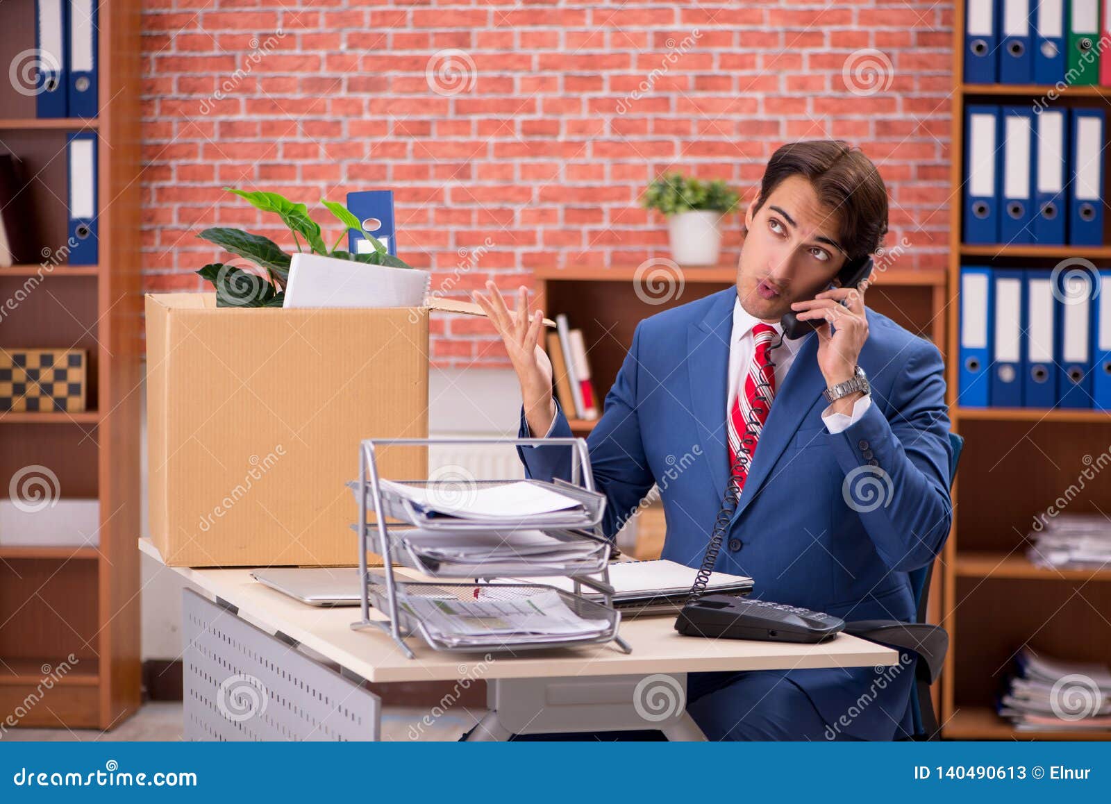 The Successful Employee Getting New Job Position Stock Image - Image of ...