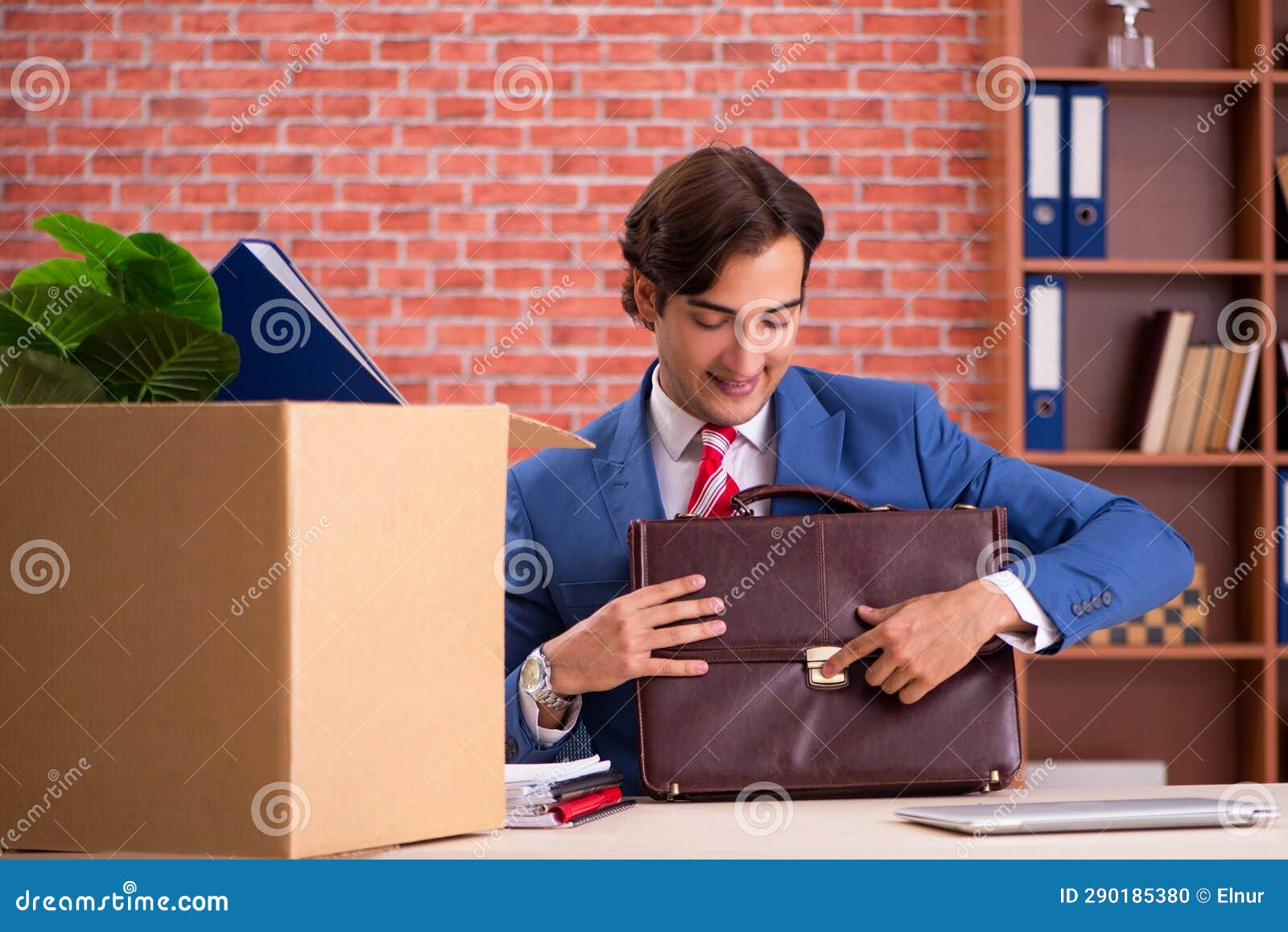 Successful Employee Getting New Job Position Stock Photo - Image of ...