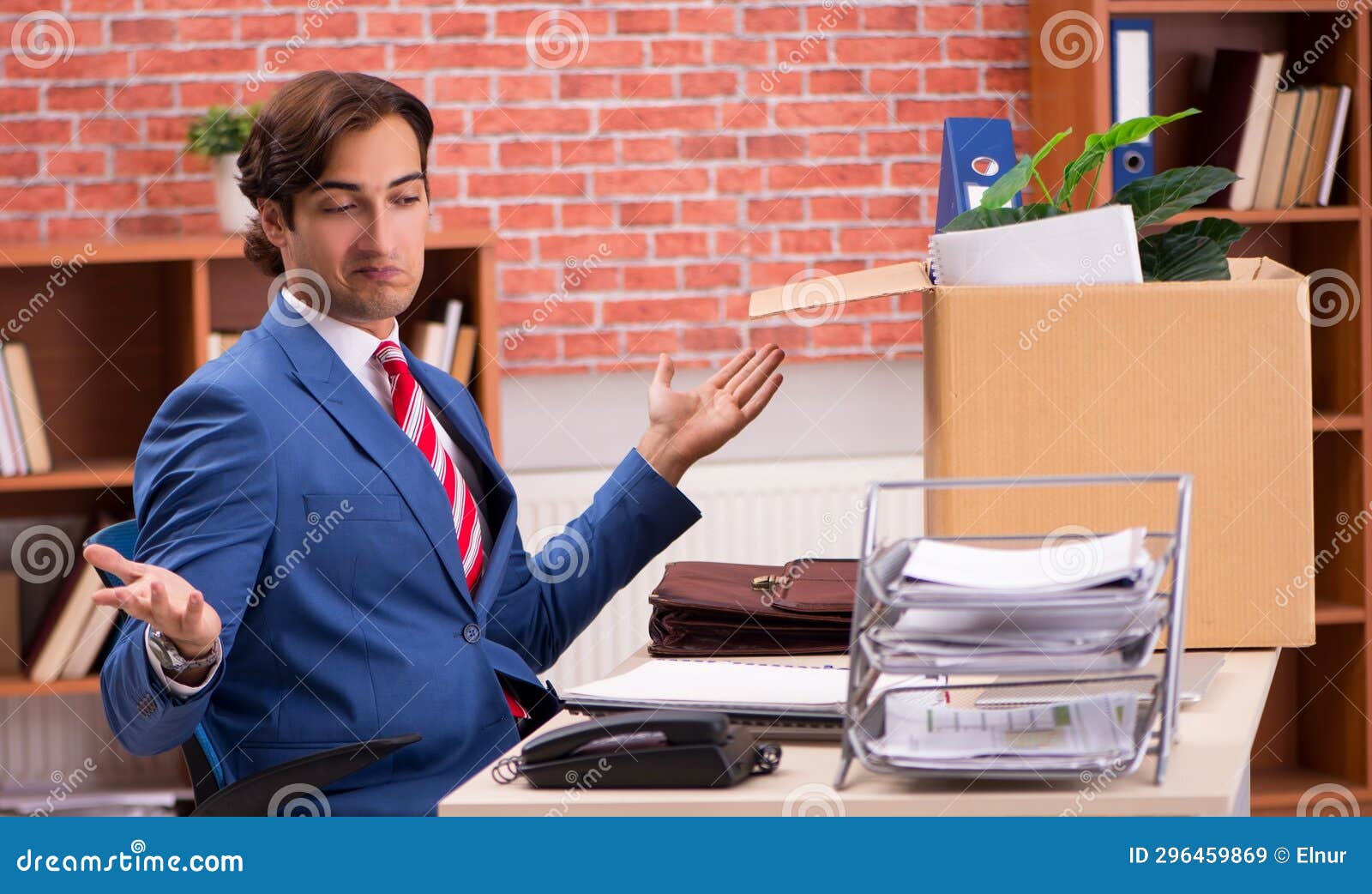 Successful Employee Getting New Job Position Stock Image - Image of ...