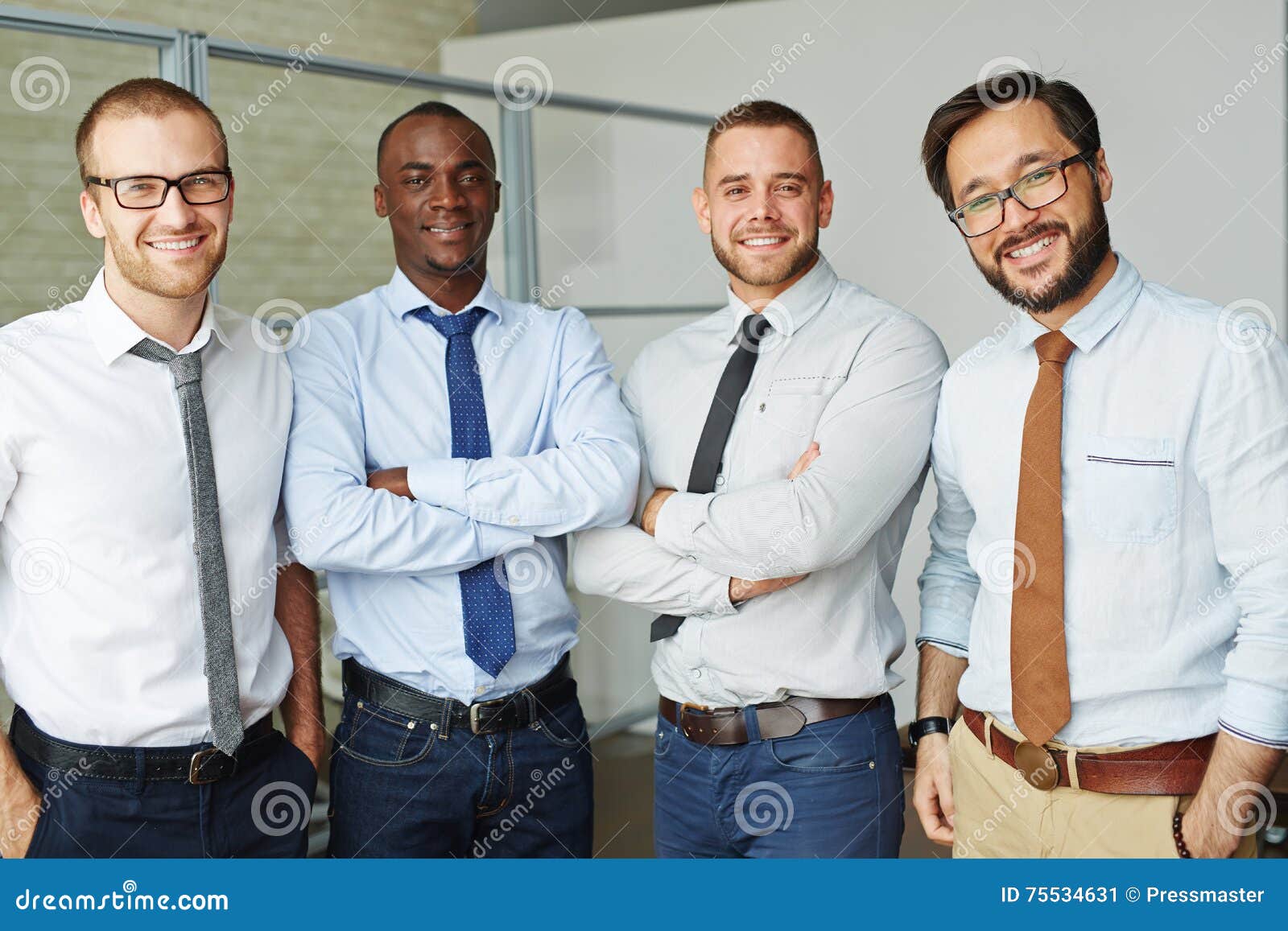 Successful employees stock image. Image of ethnicity - 75534631