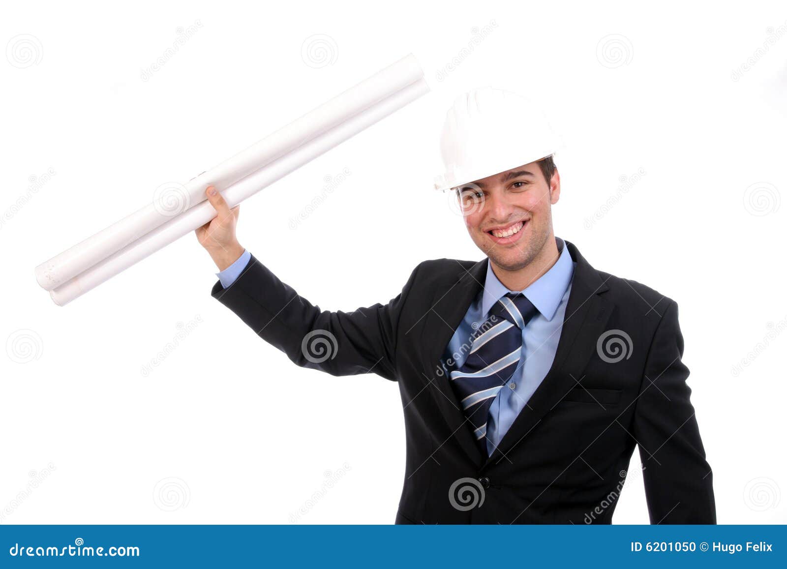 Successful Engineer, Very Happy with New Project Stock Photo - Image of ...