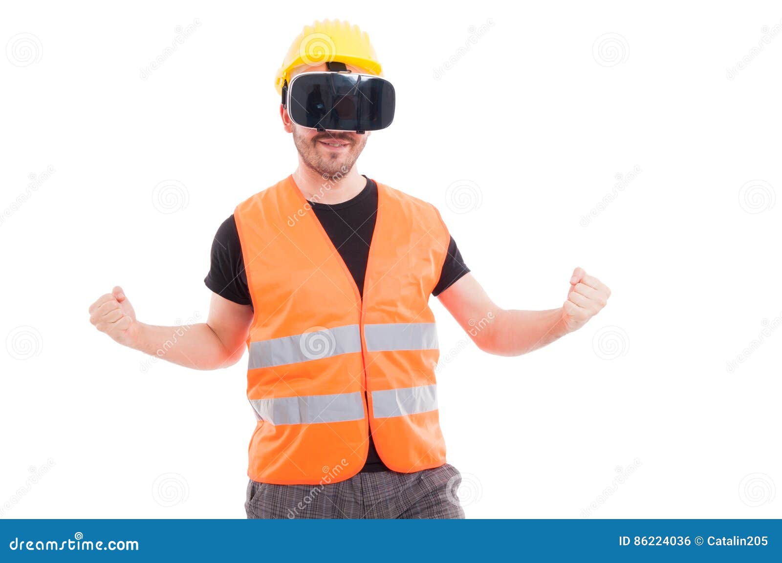 Successful Engineer with Vr Glasses Stock Photo - Image of gaming ...