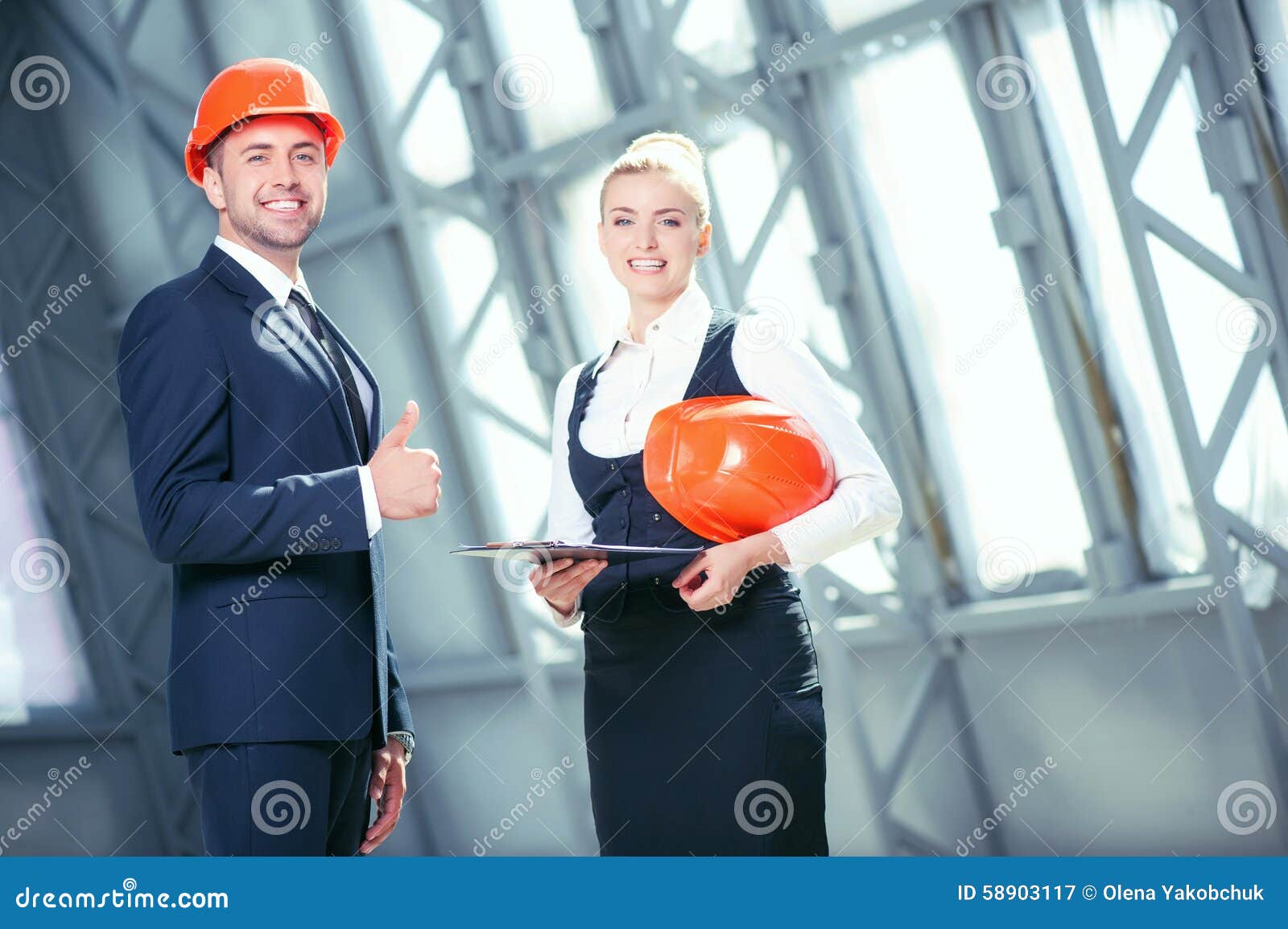 Successful Engineers are Discussing Plan of Stock Image - Image of ...