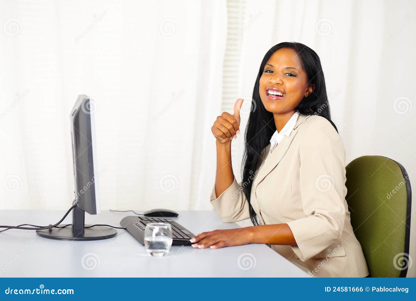 Successful Executive Female at Work Stock Photo - Image of happiness ...