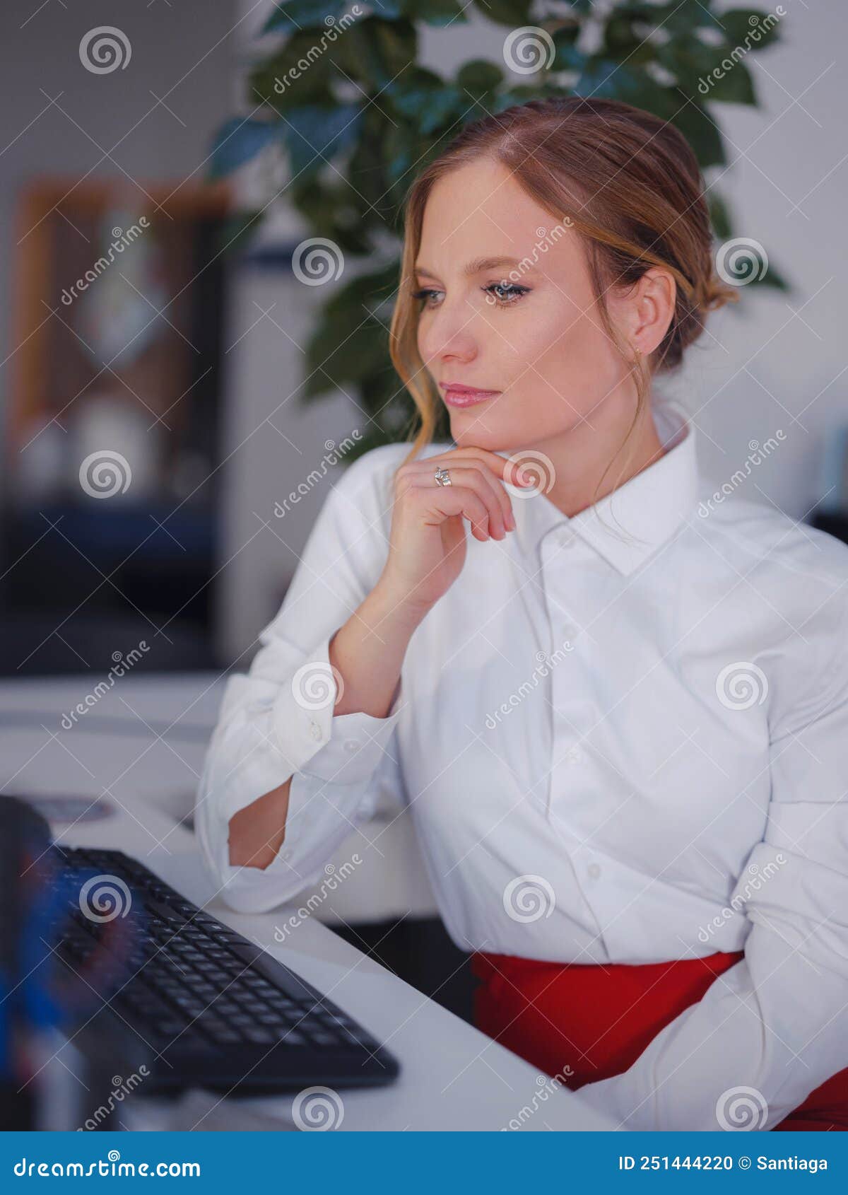Business Woman Working in Office. Stock Photo - Image of entrepreneur ...