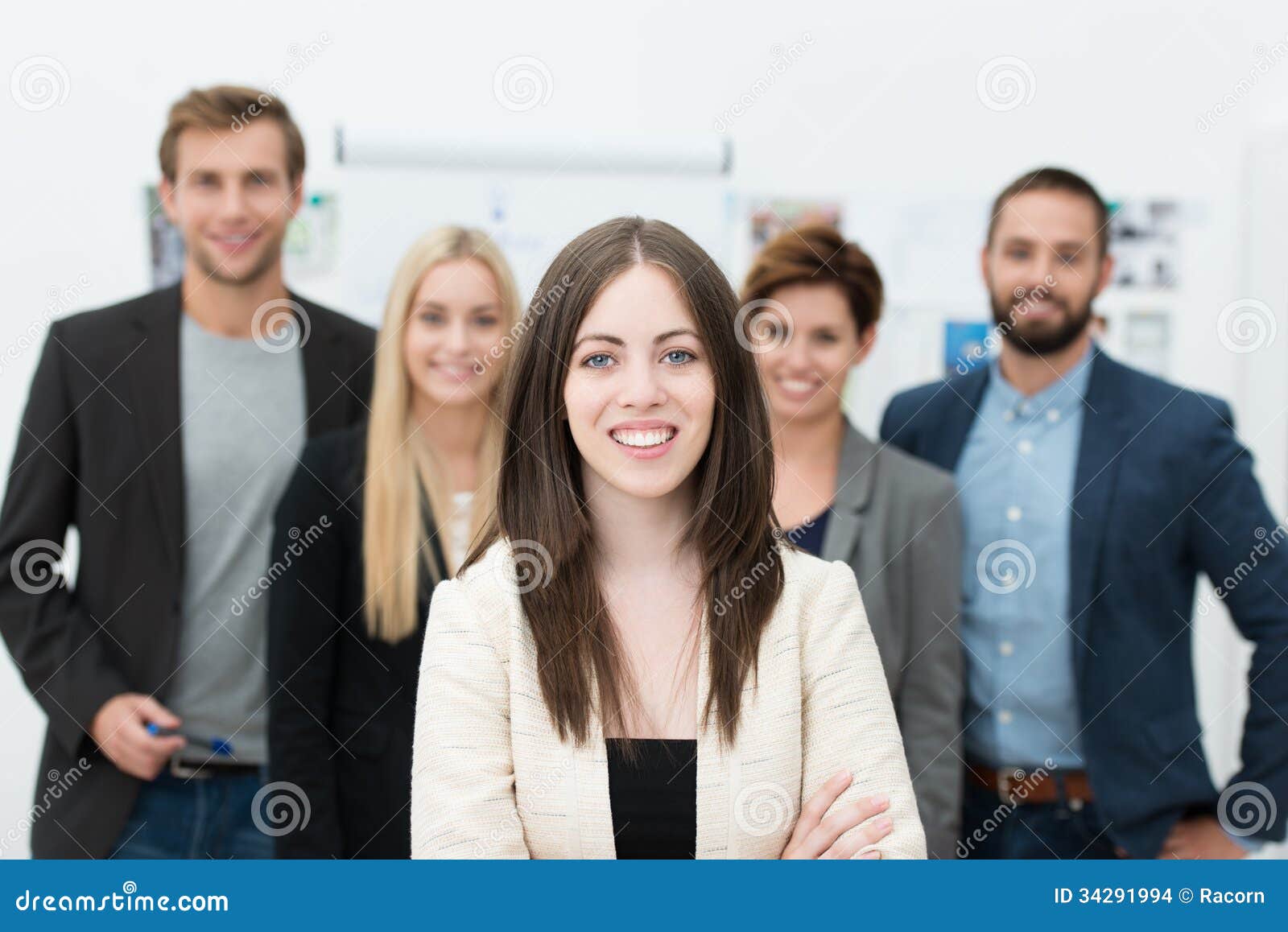 Successful Female Team Leader Stock Photo - Image of businesspeople ...